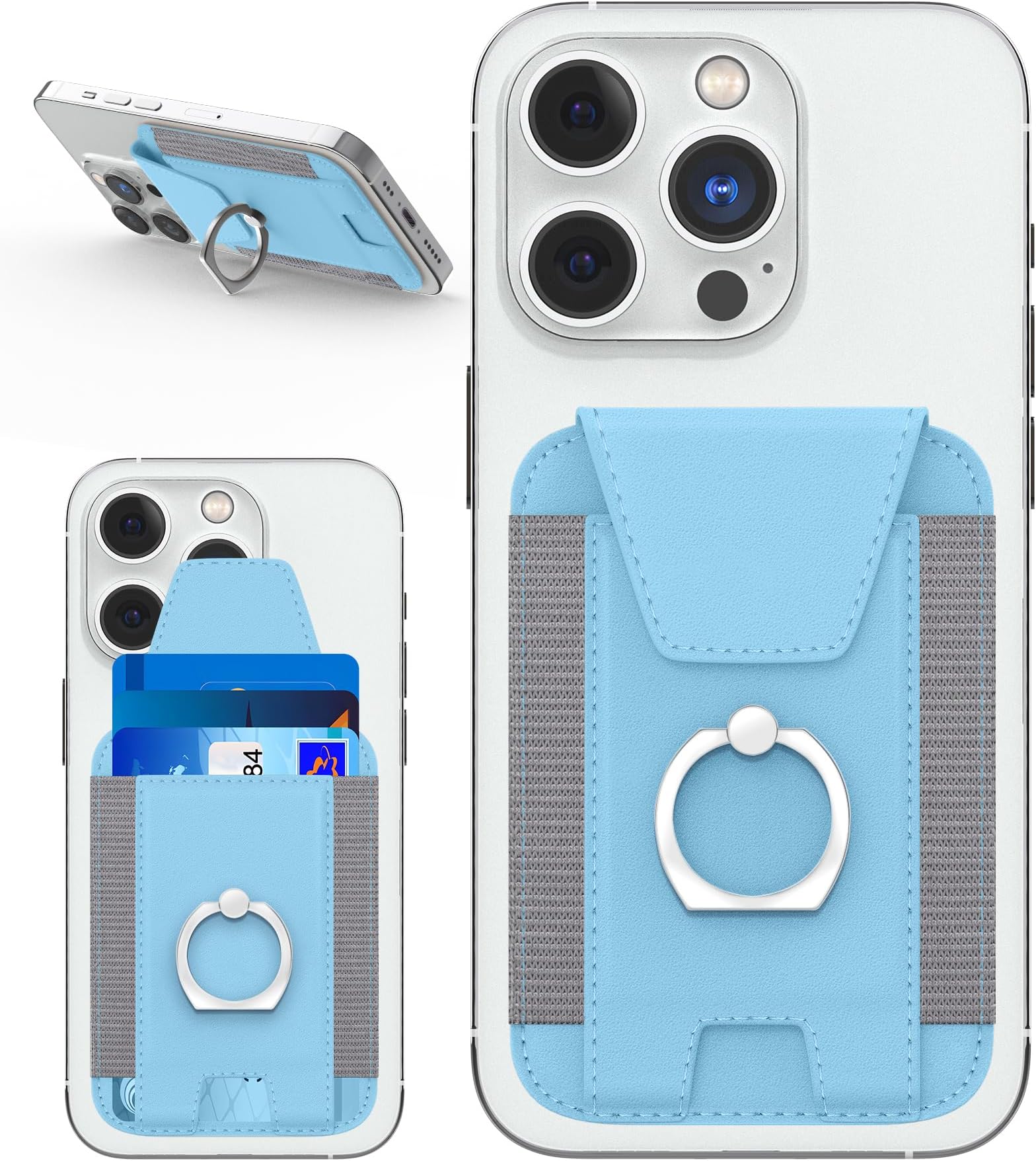 Amazon.com: TopMade for MagSafe Wallet with Ring Grip, Strong Magnetic ...