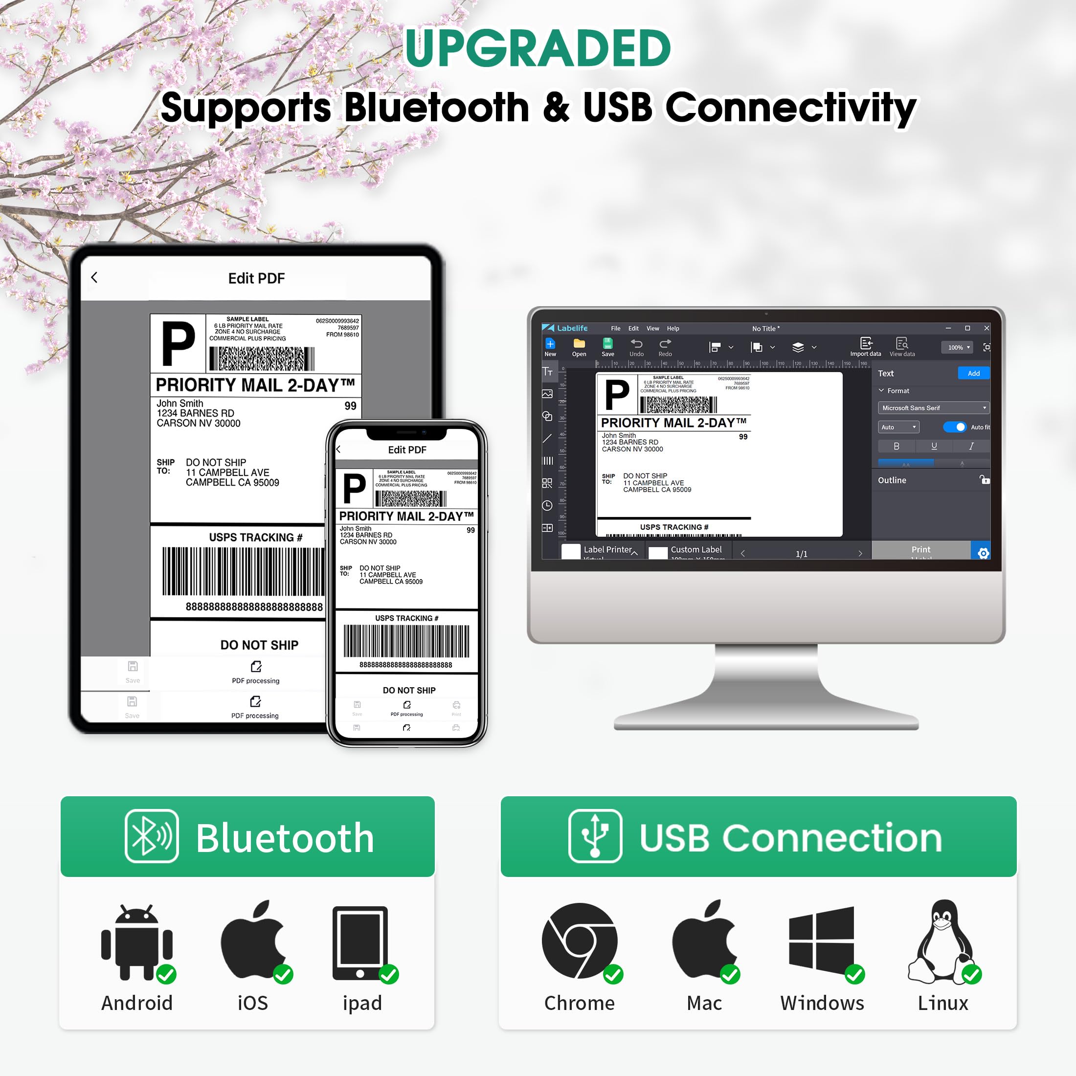 Snapklik.com : ItriAce Thermal Printer For Custom Stickers,Green Label ...