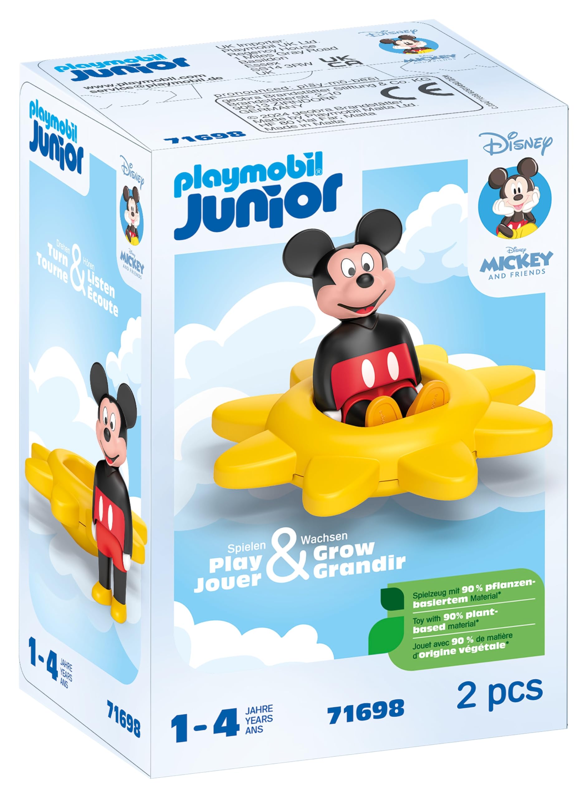 Amazon.com: Playmobil Junior & Disney: Mickey Mouse's Spinning Sun with ...
