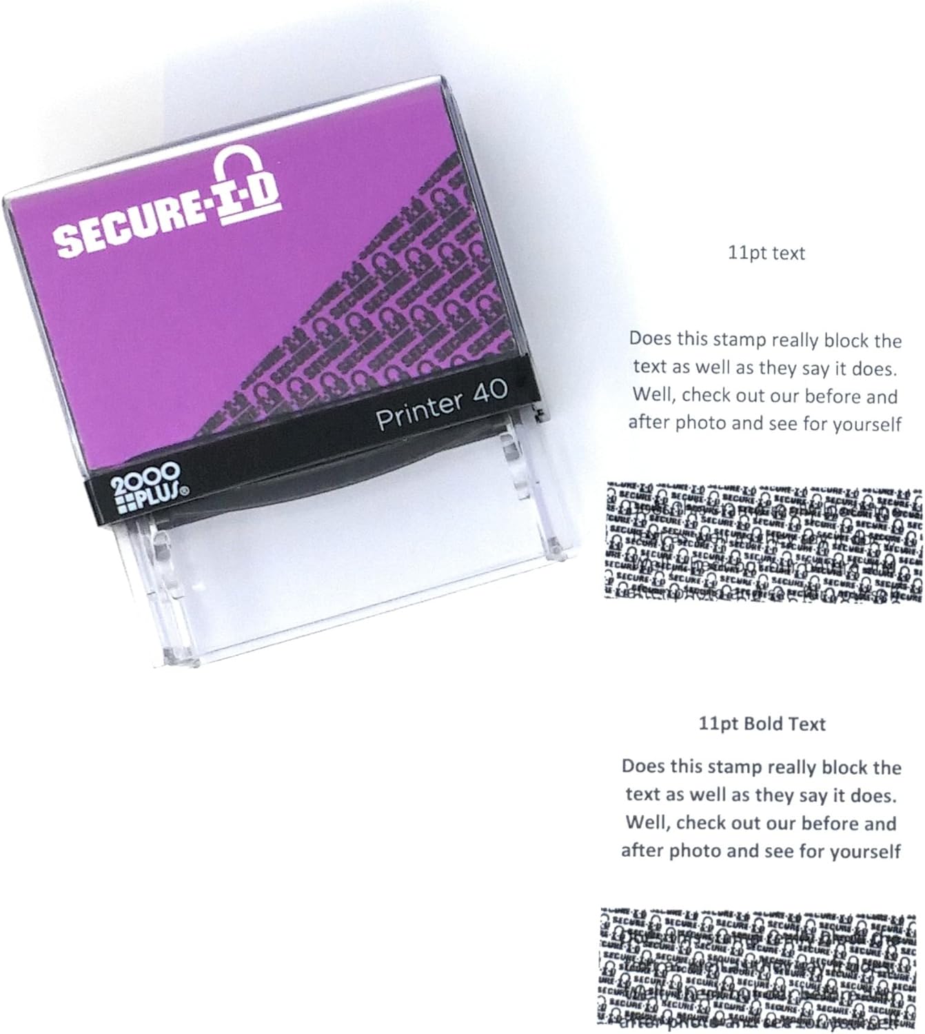 Secure ID, Identity Theft Security Stamp – Block Out Your Confidential ...