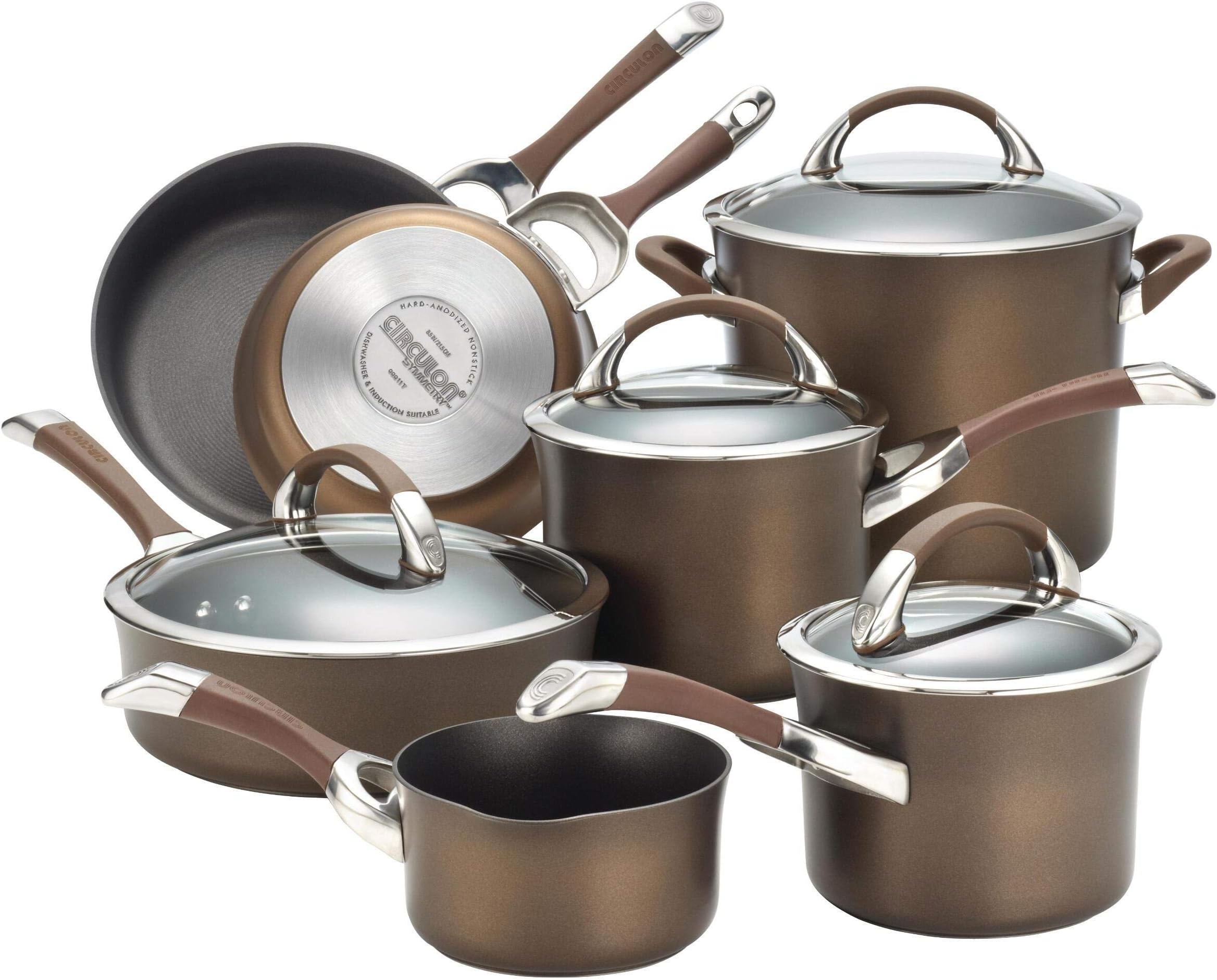 Amazon.com: Circulon Momentum Stainless Steel Nonstick Cookware Set ...