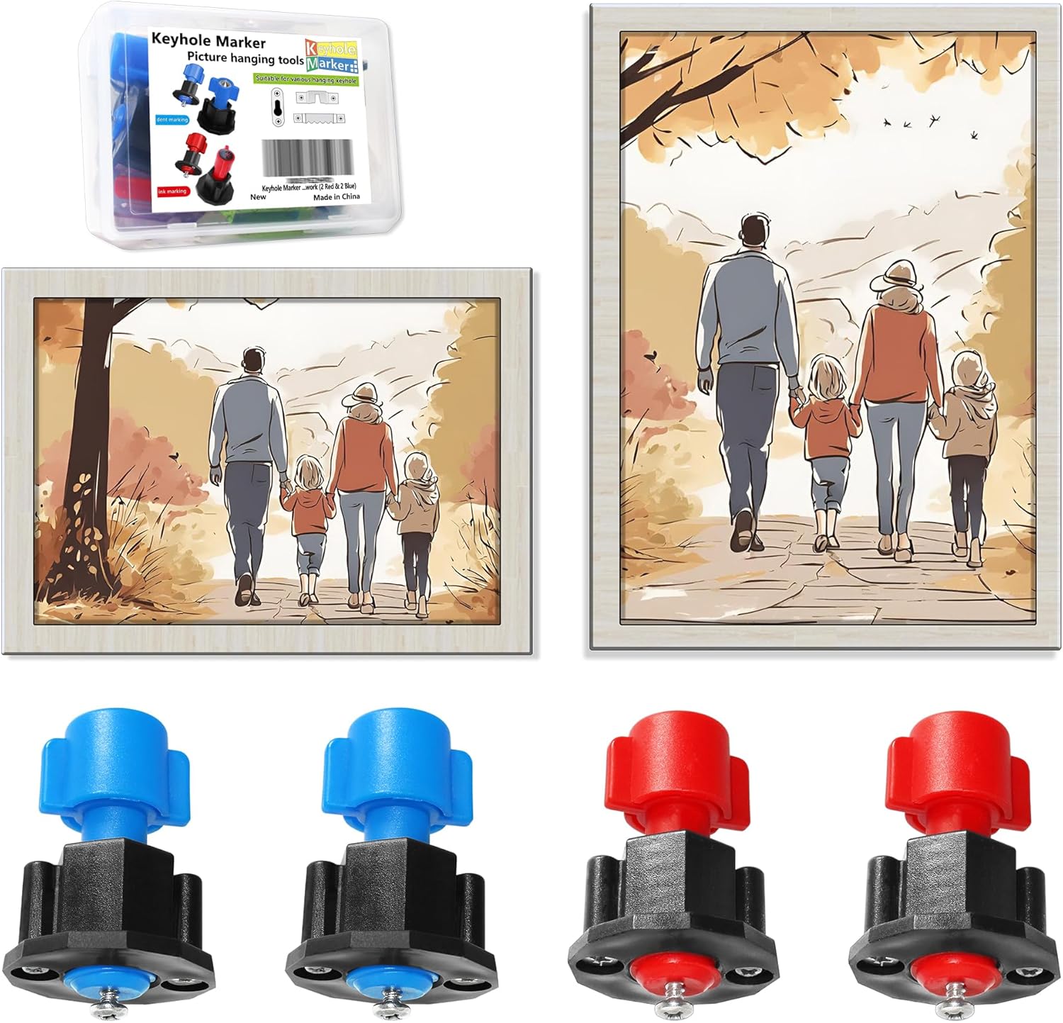 Picture Hanging Kit Wall Mounting Tool for DIY Home Decor Projects ...