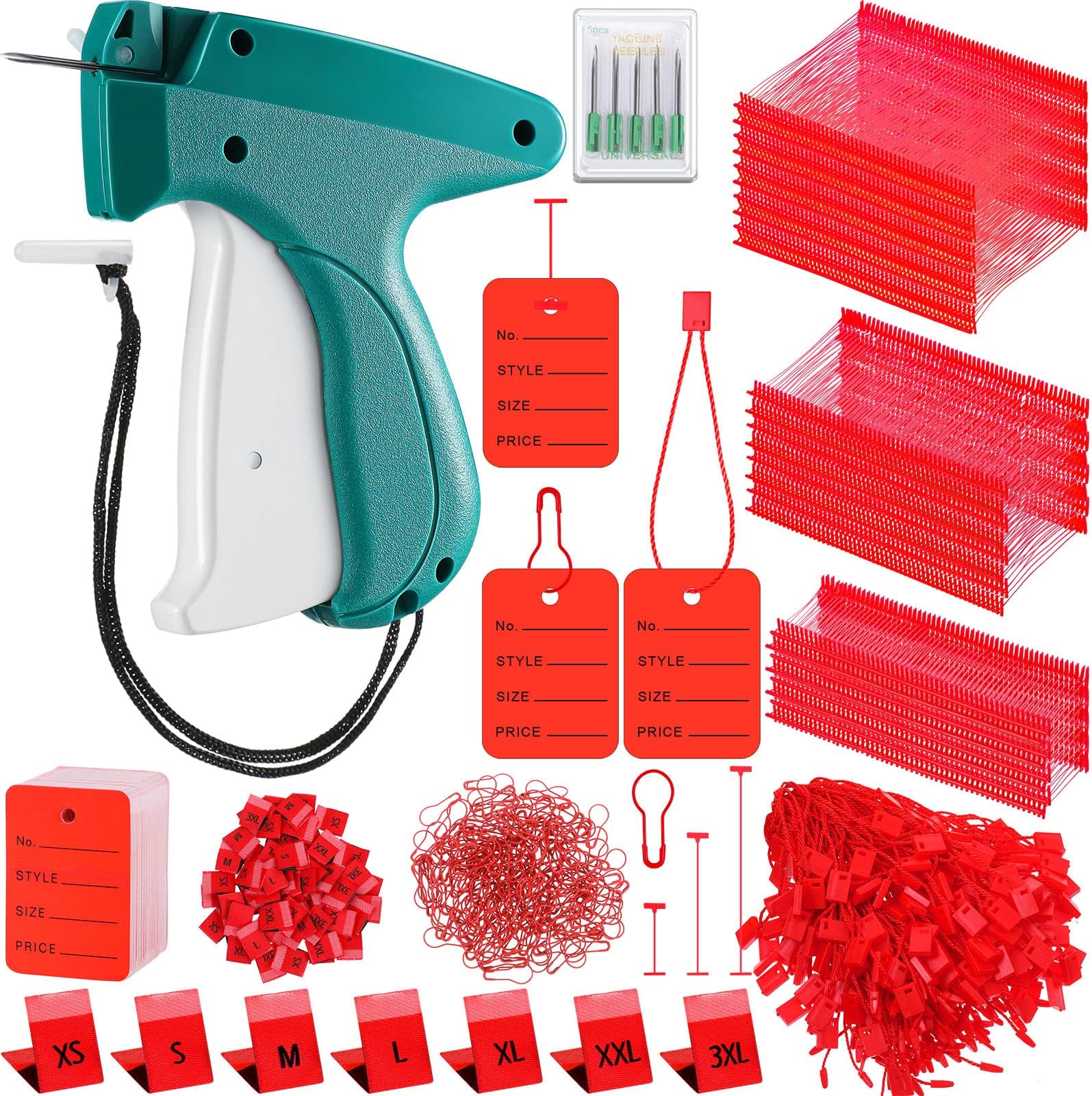 Amazon.com : Chumia 3576 Pcs Tagging Gun Clothes Garment Tag Attacher ...