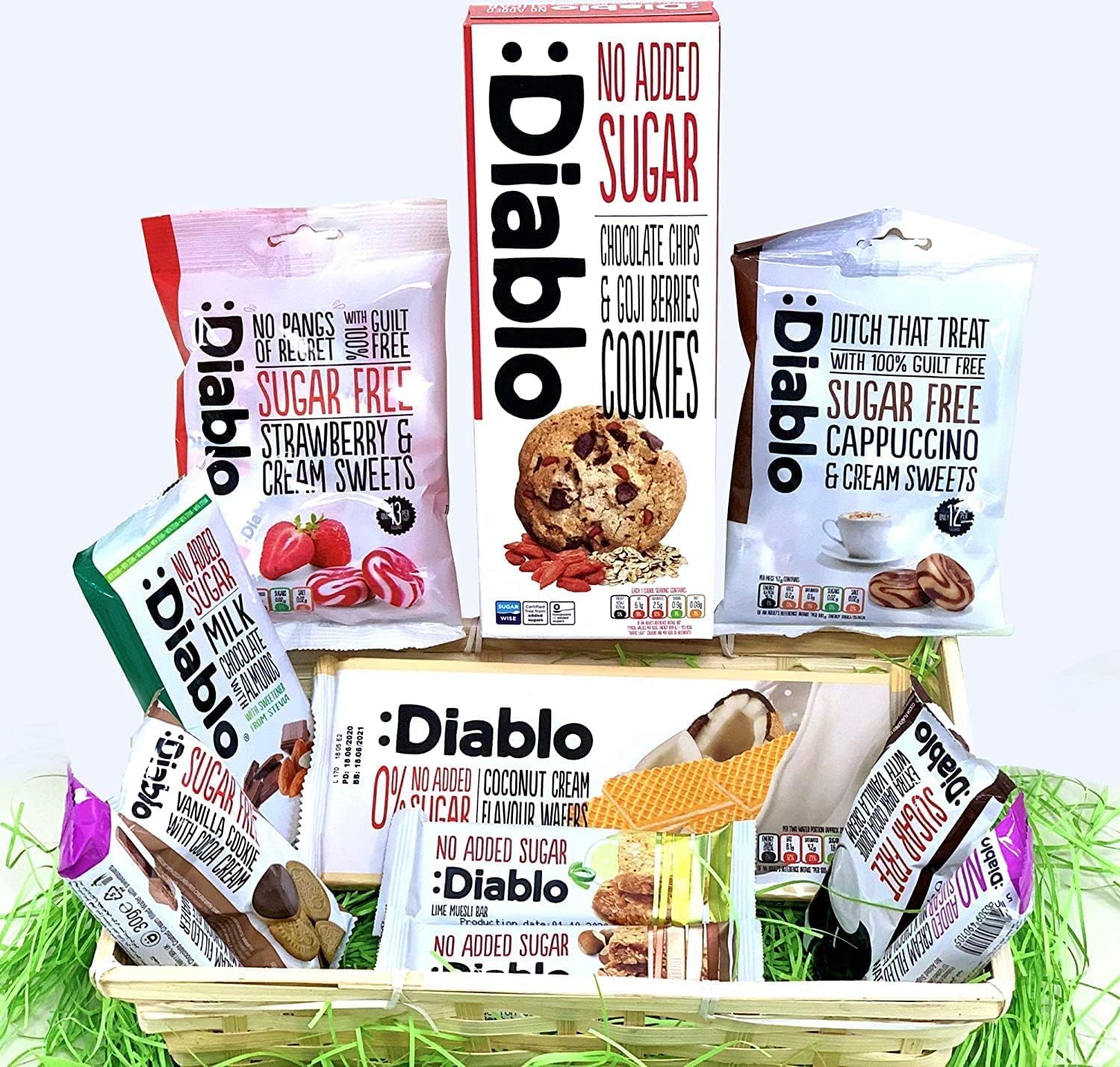 Diablo Diabetic No Added Sugar Hamper Box Guilt Free Sweets Cake ...
