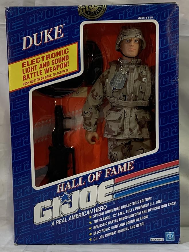 Amazon.com: GI Joe Hall Of Fame Duke 12 Inch Electronic Action Figure ...