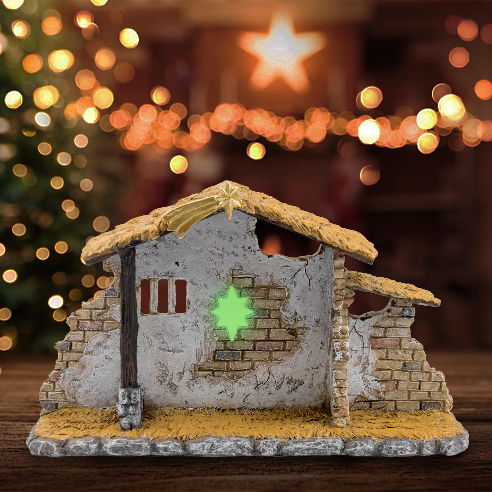 Snapklik.com : 2025 Christmas Manger Only For Nativity Set Scene Indoor ...