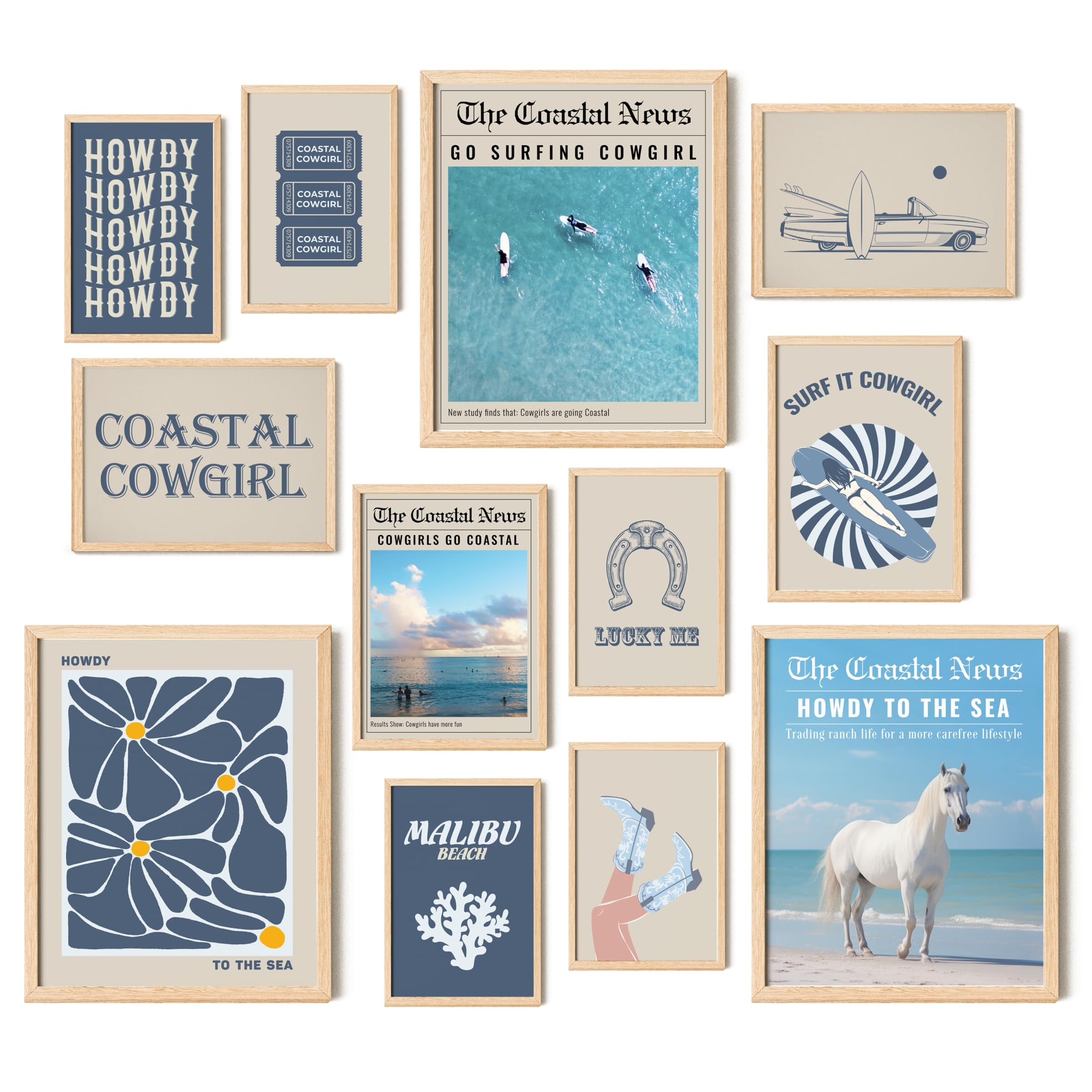 Amazon.com: 97 Decor Coastal Cowgirl Room Decor Aesthetic - Coastal ...