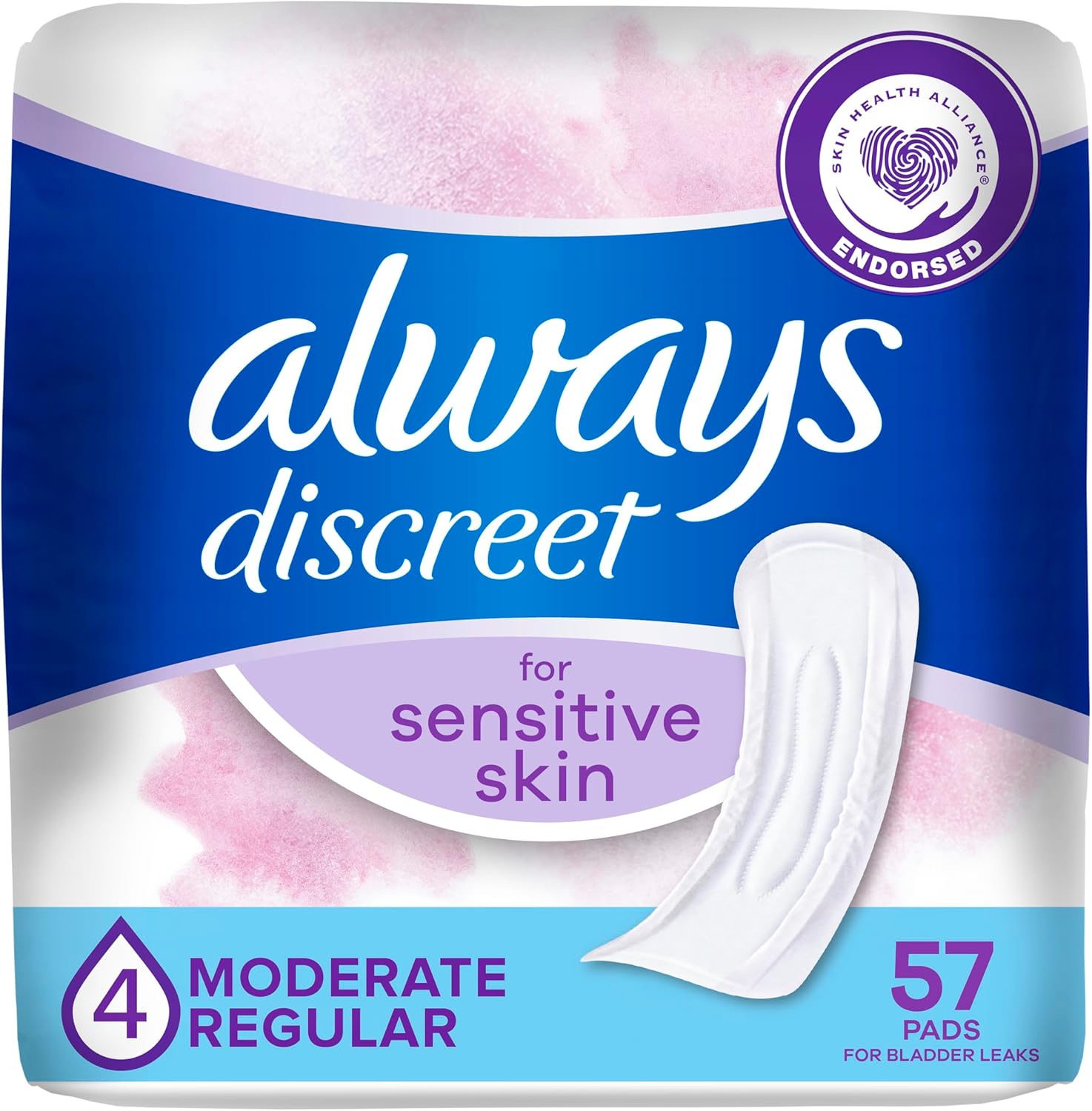 Amazon.com: Always Discreet Incontinence Pads for Women with Bladder ...