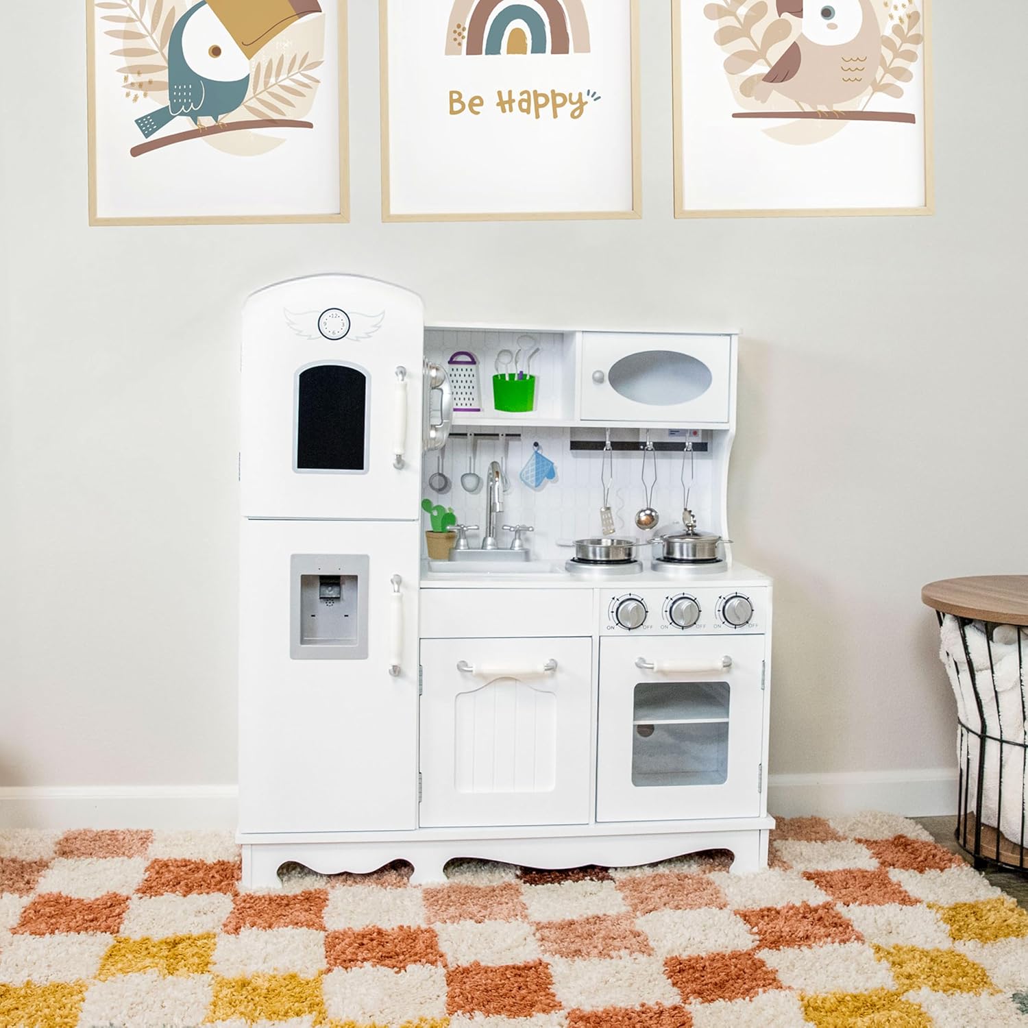 Amazon.com: Sunnydaze Chef Sounds Interactive Play Kitchen for Kids ...