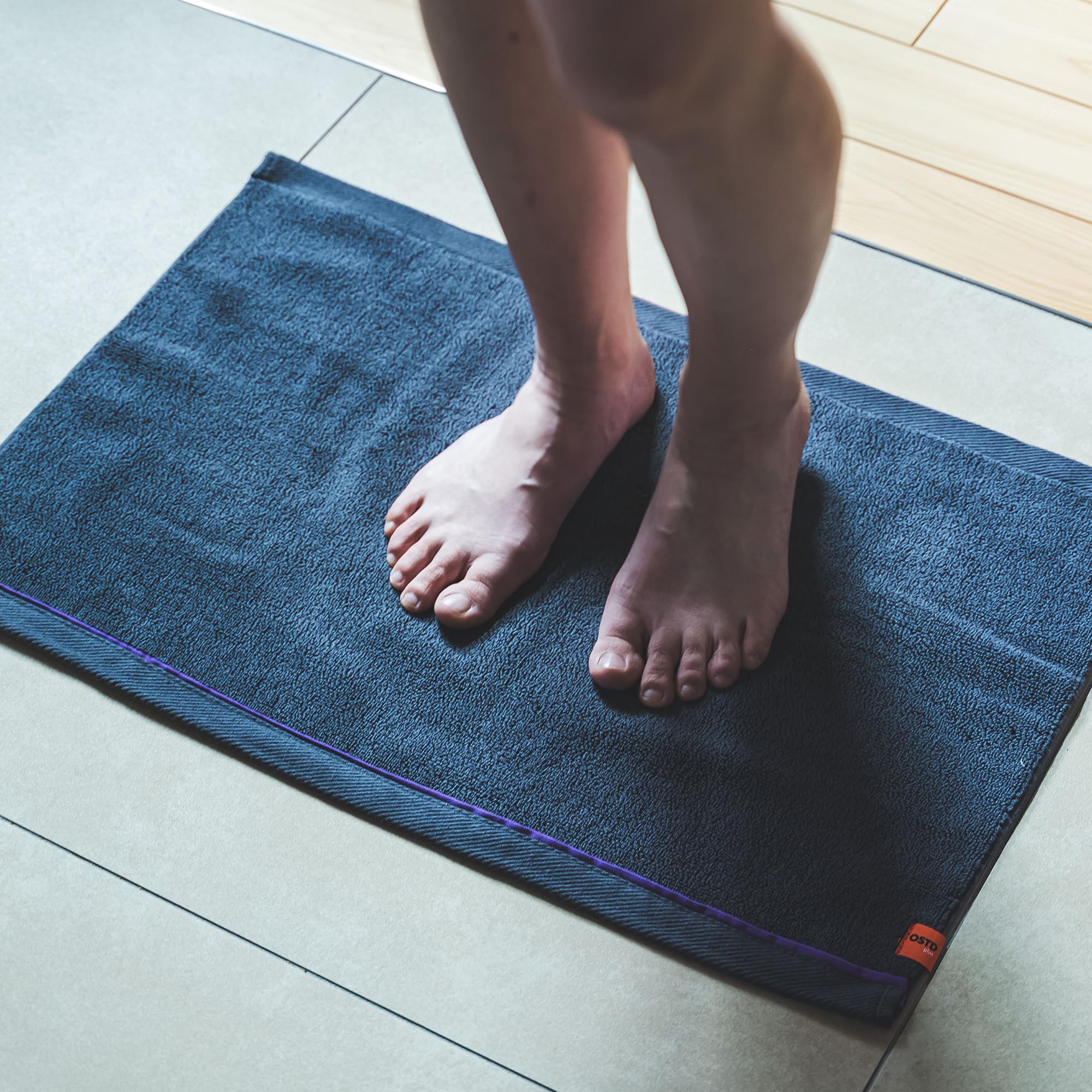 Amazon | OSTD plus バスマット 浴室 足拭き マット タオル地 洗える お風呂マット 40 × 60 cm ダークグレー | OSTD | 浴室足ふきマット 通販