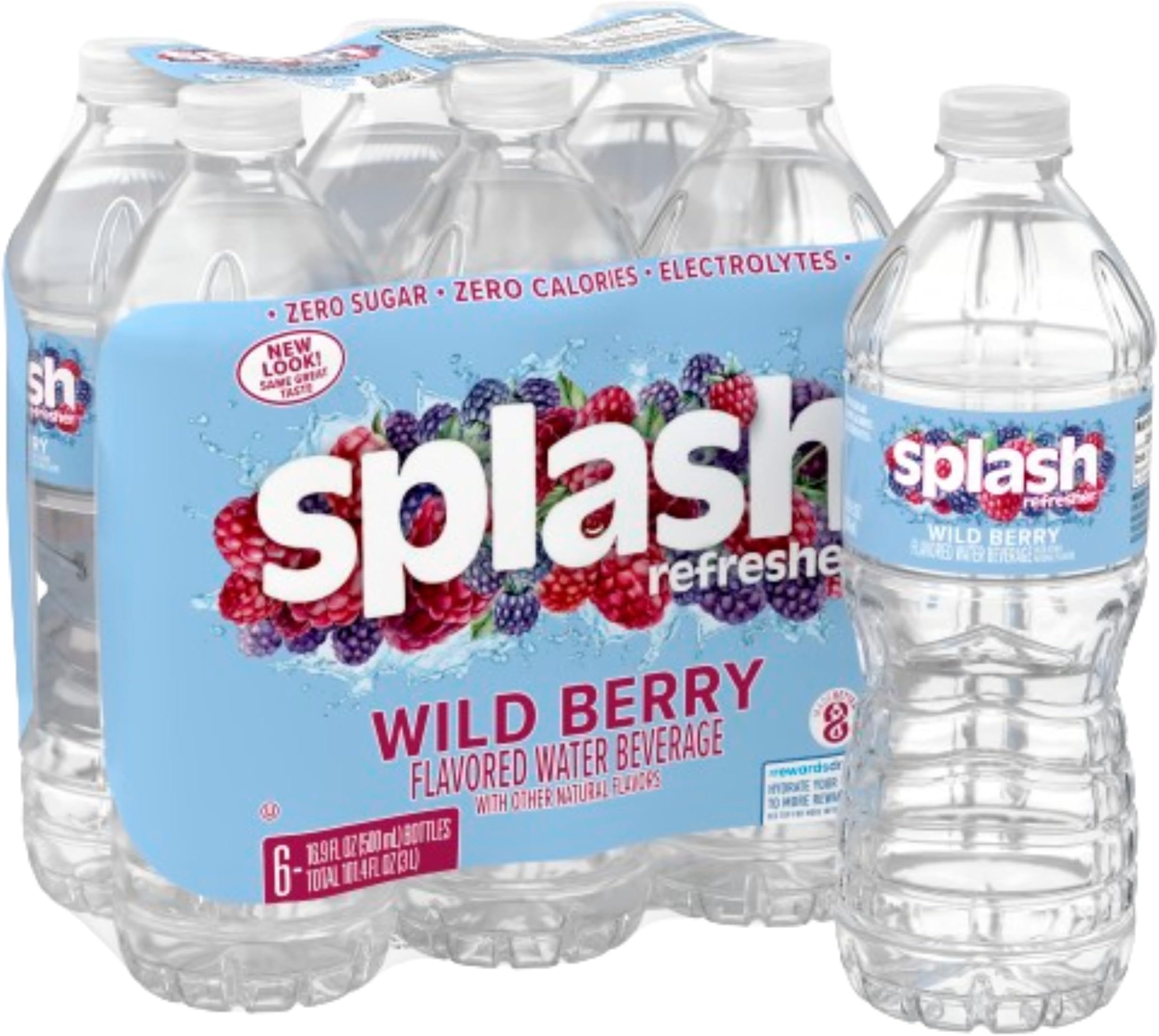 Amazon.com: Splash Refresher Sparkling Water, Kiwi Watermelon - 12-Pack, 16 Fl Oz Cans ...