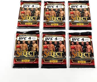 Amazon.com: Lot of (6) 2022 Panini Select UFC Trading Card Packs (4 ...