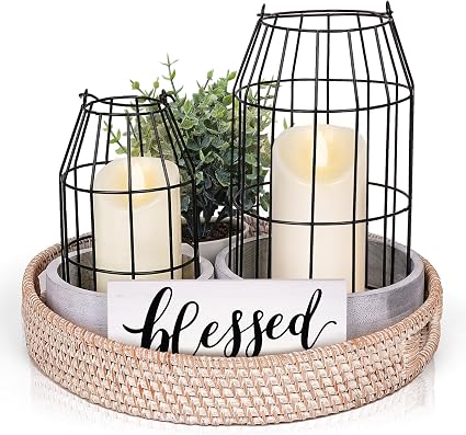Amazon.com: Rustic Farmhouse Decor Set of 7 - for Living Room Dining ...