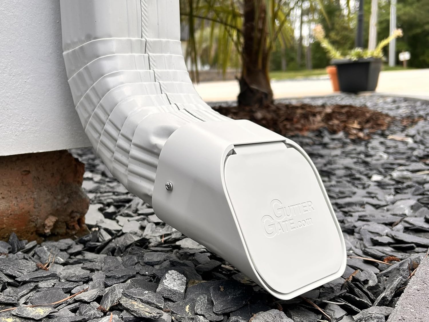 The Original GutterGate 3"x4" for Type-A Downspouts (White) (Made in ...