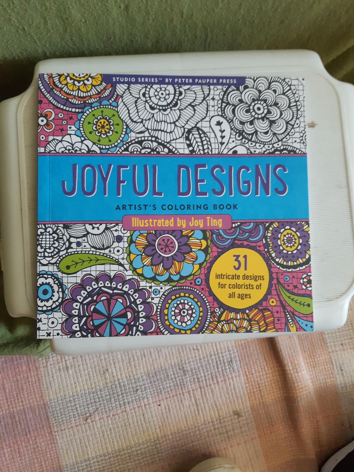 Joyful Designs Adult Coloring Book (31 stress-relieving designs): Joy ...