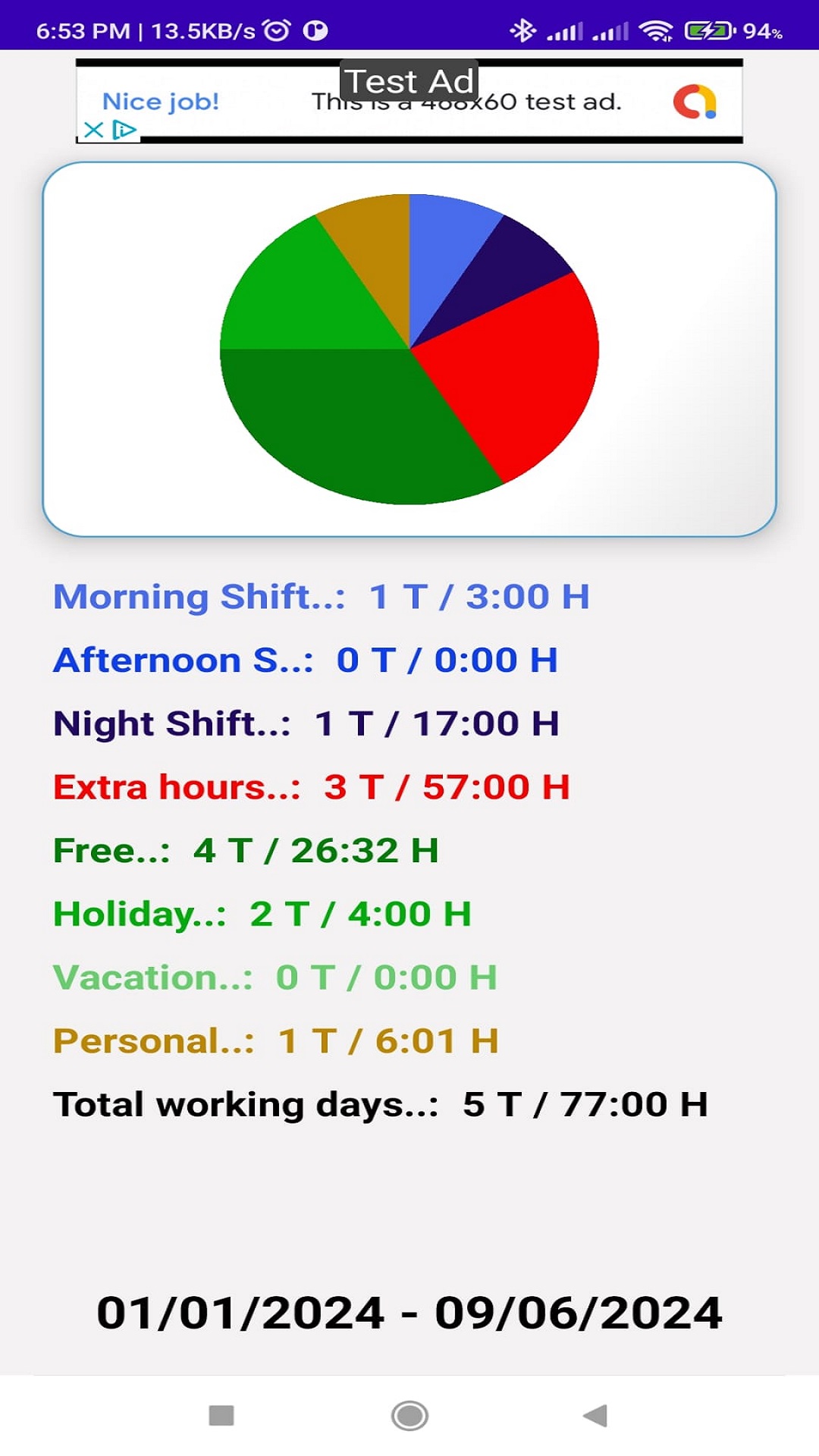 My Shifts work calendar - App on Amazon Appstore