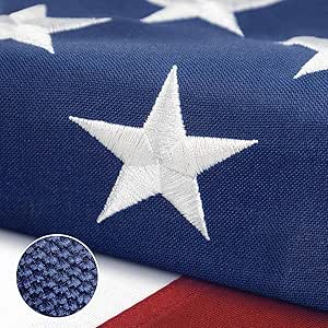 Amazon.com : Spun Polyester American Flag 3x5 FT Outdoor, Premium ...