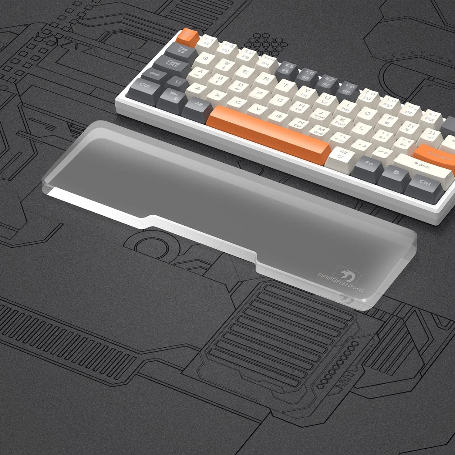 Amazon.com : SELORSS Acrylic Keyboard Wrist Rest - Mini 61Key Keyboard ...