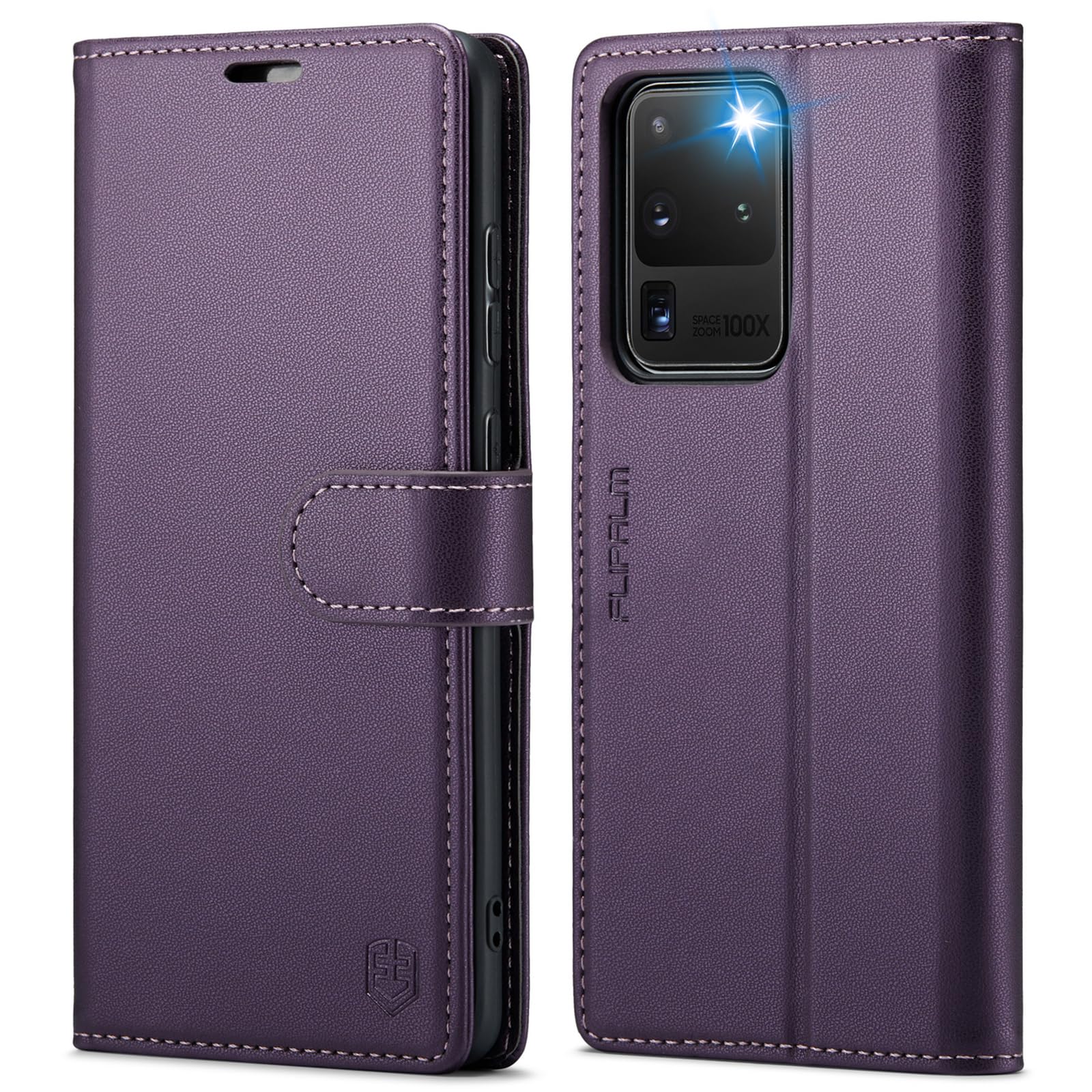 Amazon.com: FLIPALM for Samsung Galaxy S20 Ultra 6.9"(NON S20/S20+)Wallet Case with RFID ...