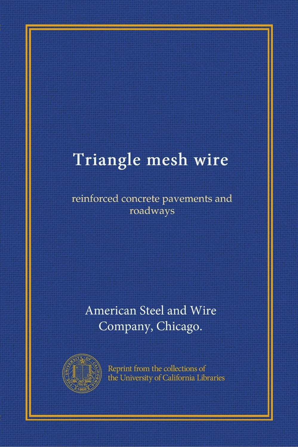 Triangle mesh wire: reinforced concrete pavements and roadways ...