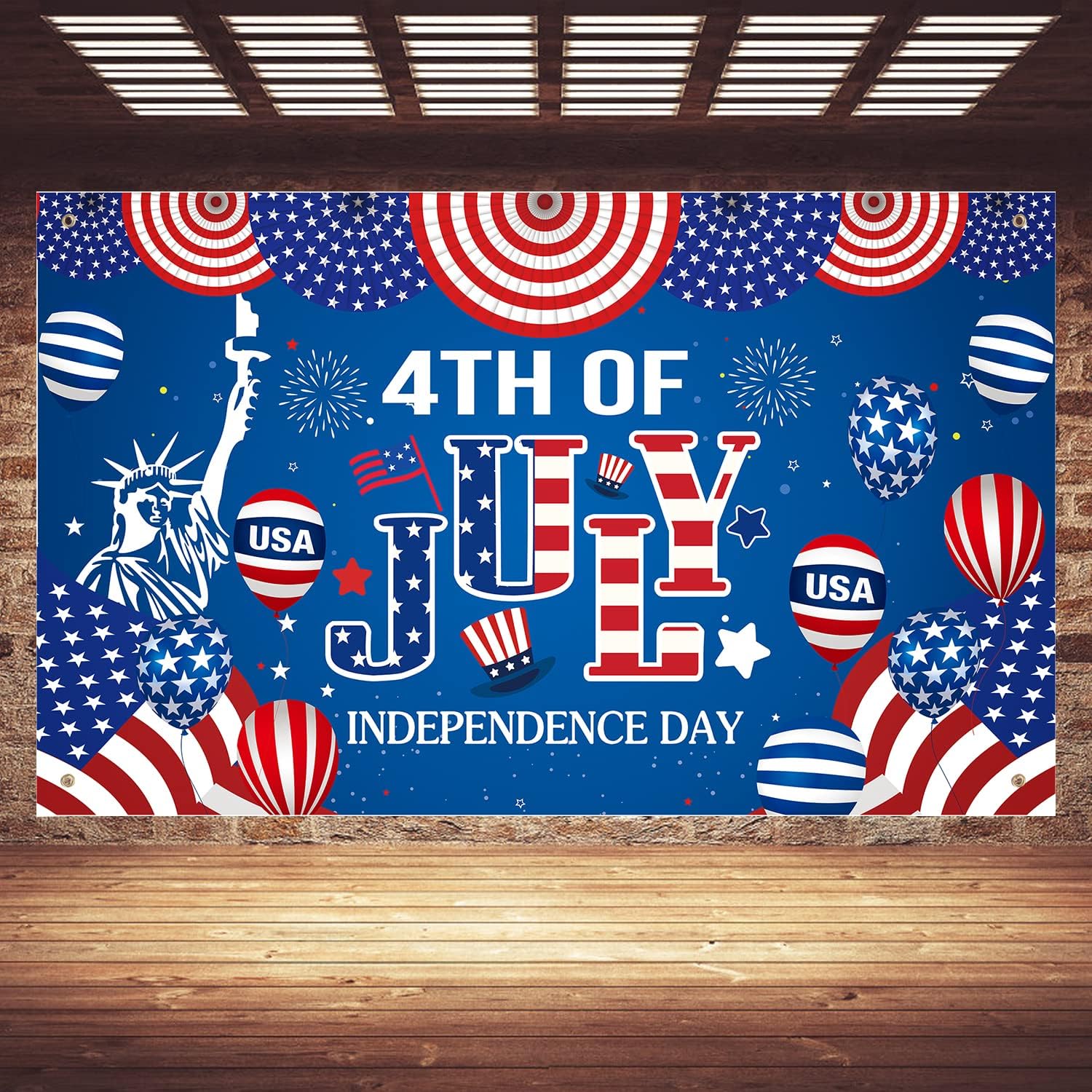 Amazon.com: 70×43inch Independence Day Banner, Happy 4th of July ...