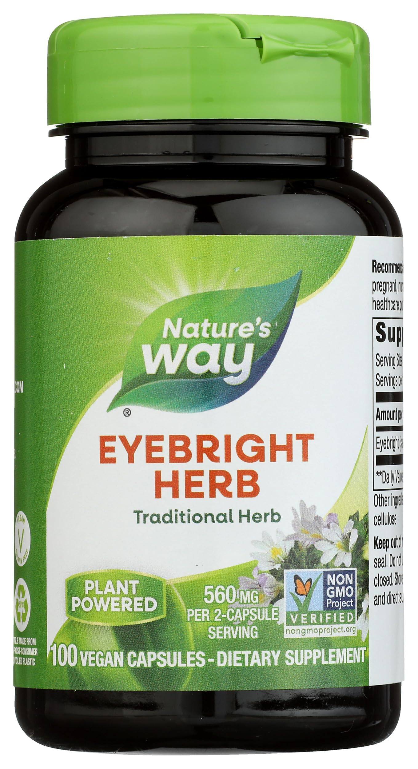 Amazon.com : Natures Way Eyebright Herb Vegetarian Capsule, 100 ct ...