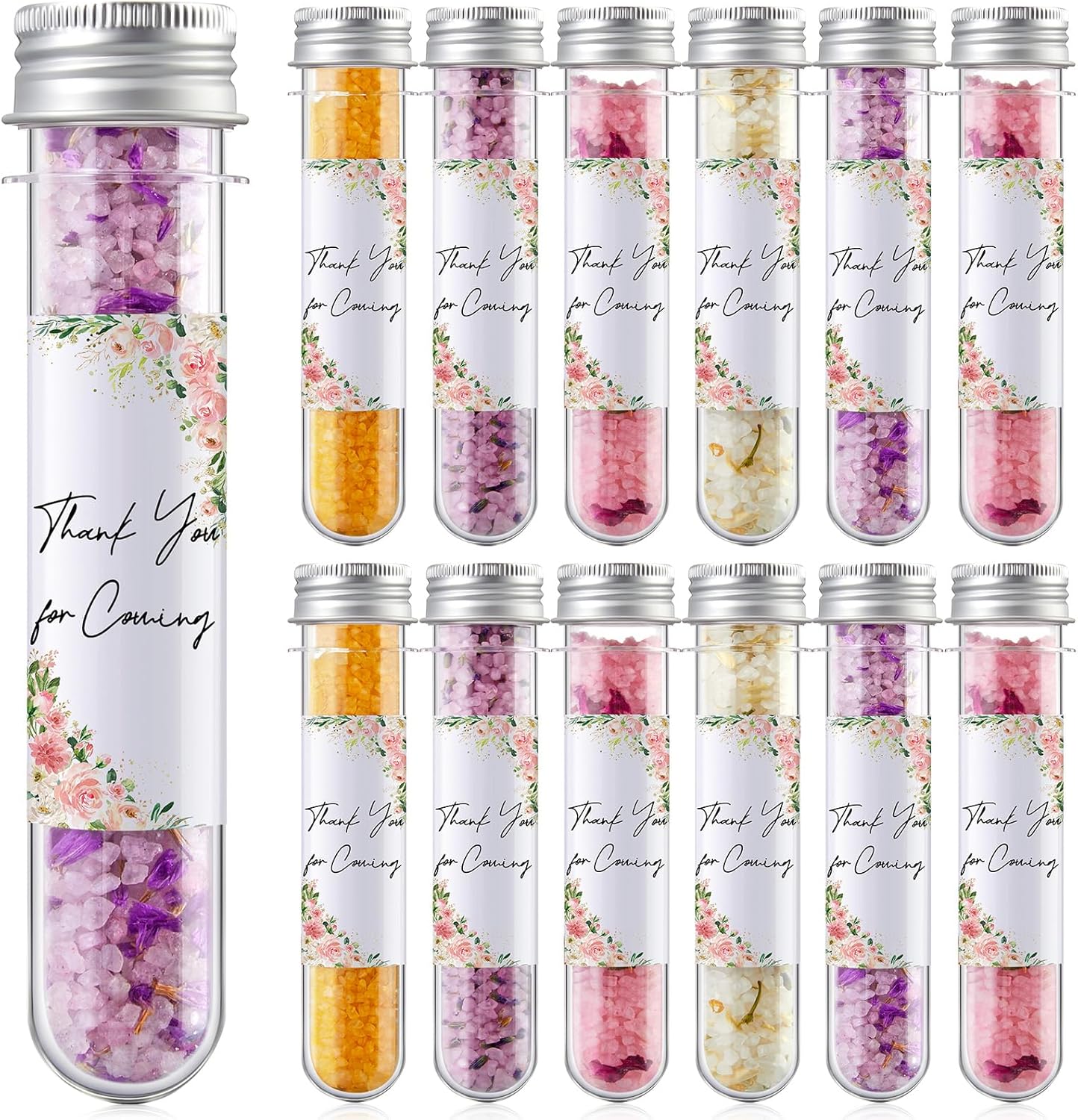 Amazon.com : Dimsile 12 Pcs Aromatherapy Bath Salts Test Tube Bath ...