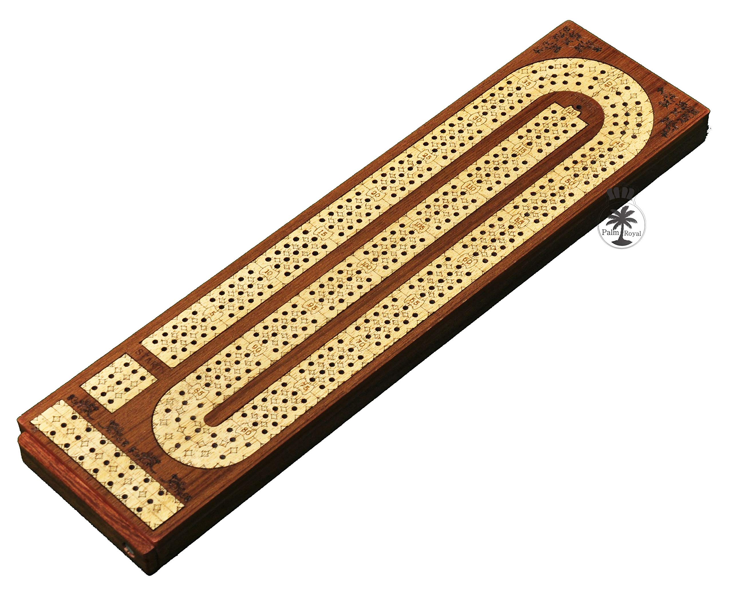 Buy Palm Royal Handicrafts - 3 Track Continuous Cribbage - Three Track ...