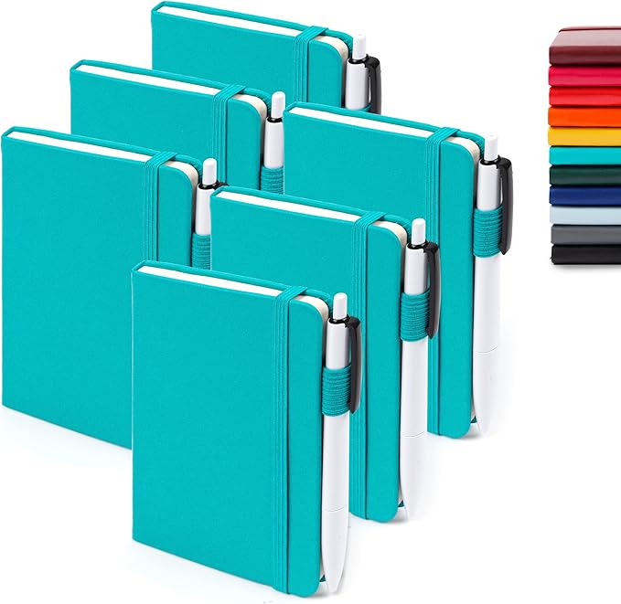 Amazon.com : feela 6 Pack Pocket Mini Notebooks Bulk, Small Cute Memo ...
