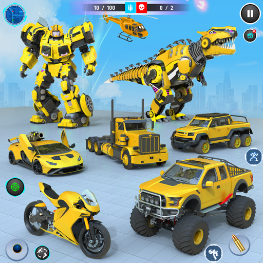 Ultimate Transform Dino Robot Dinosaur Games, City Dino Robot 3D Car ...