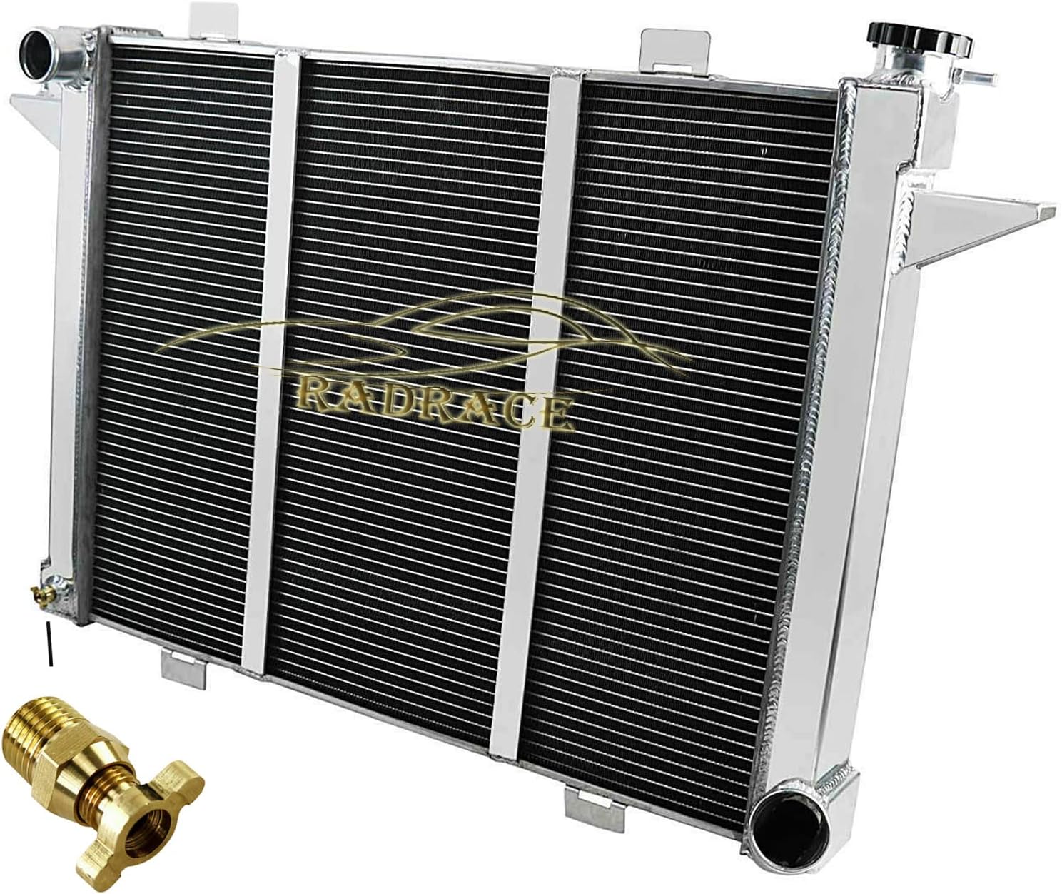 Amazon.com: RadRace 4 Row Aluminum Radiator For 1991 1992 1993 Dodge ...