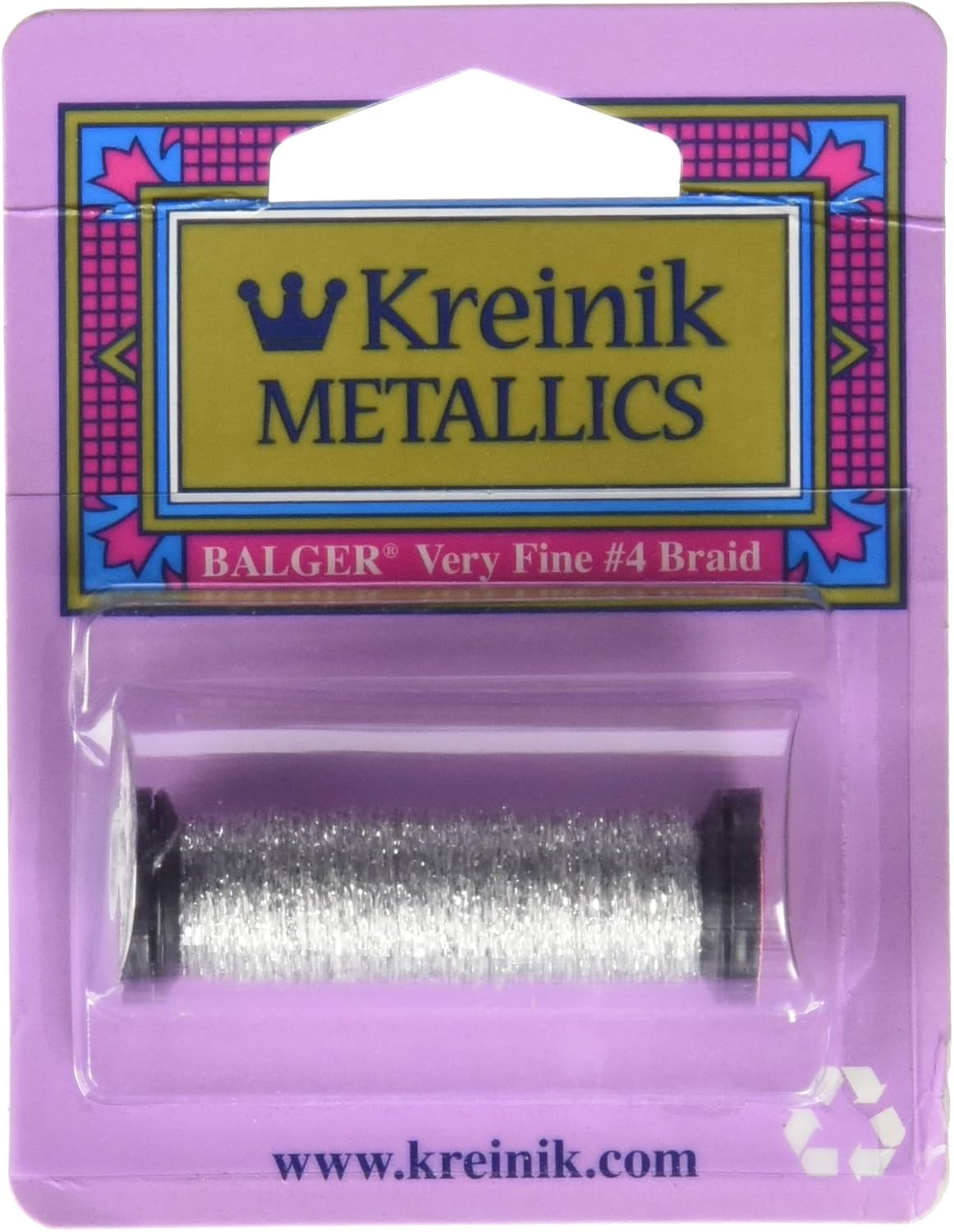 Amazon.com: Metallic Braid #4 12yds-Platinum