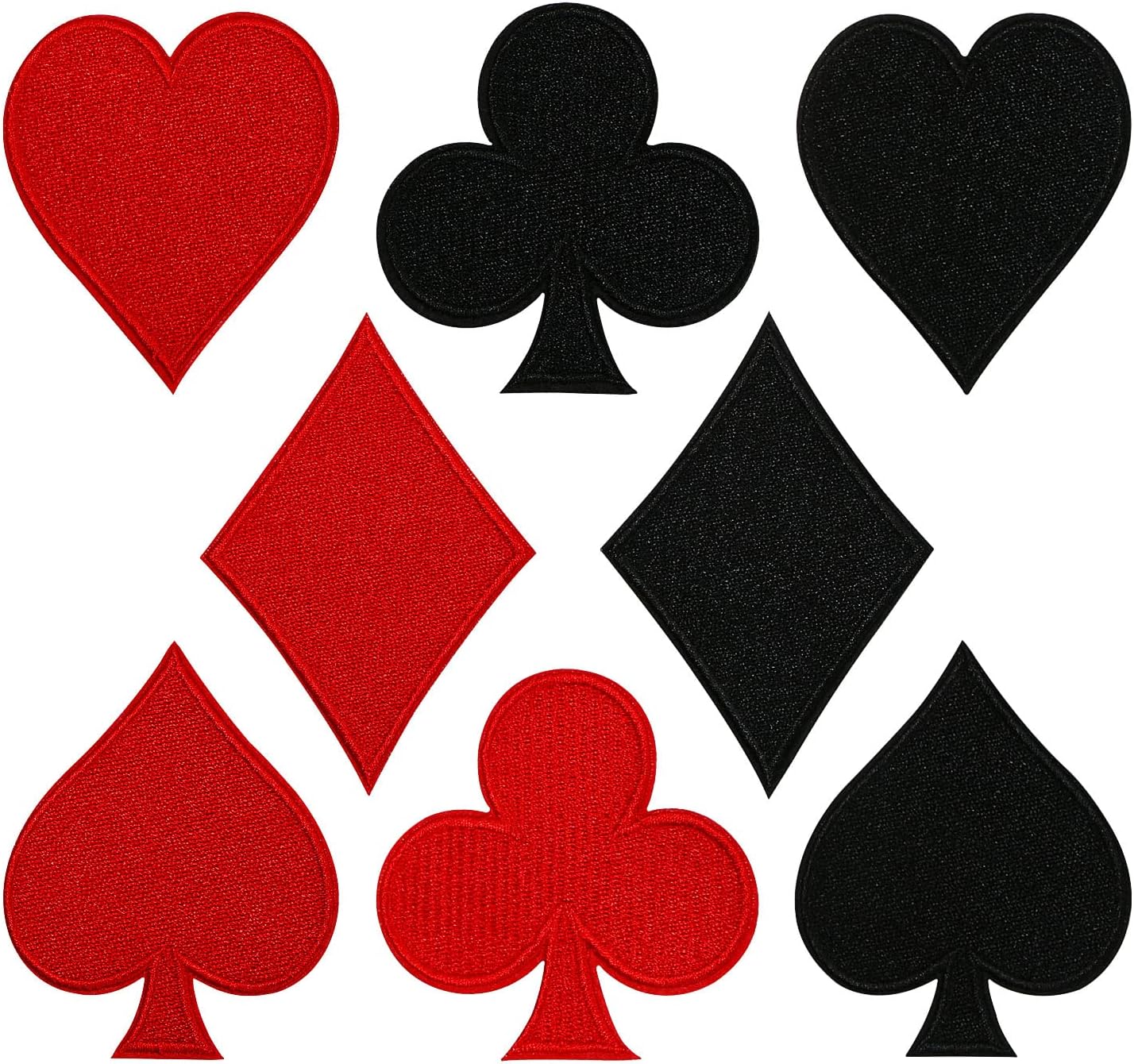 Amazon.com: 24 Pcs Playing Cards Patch, Spades Poker Patches Iron on ...