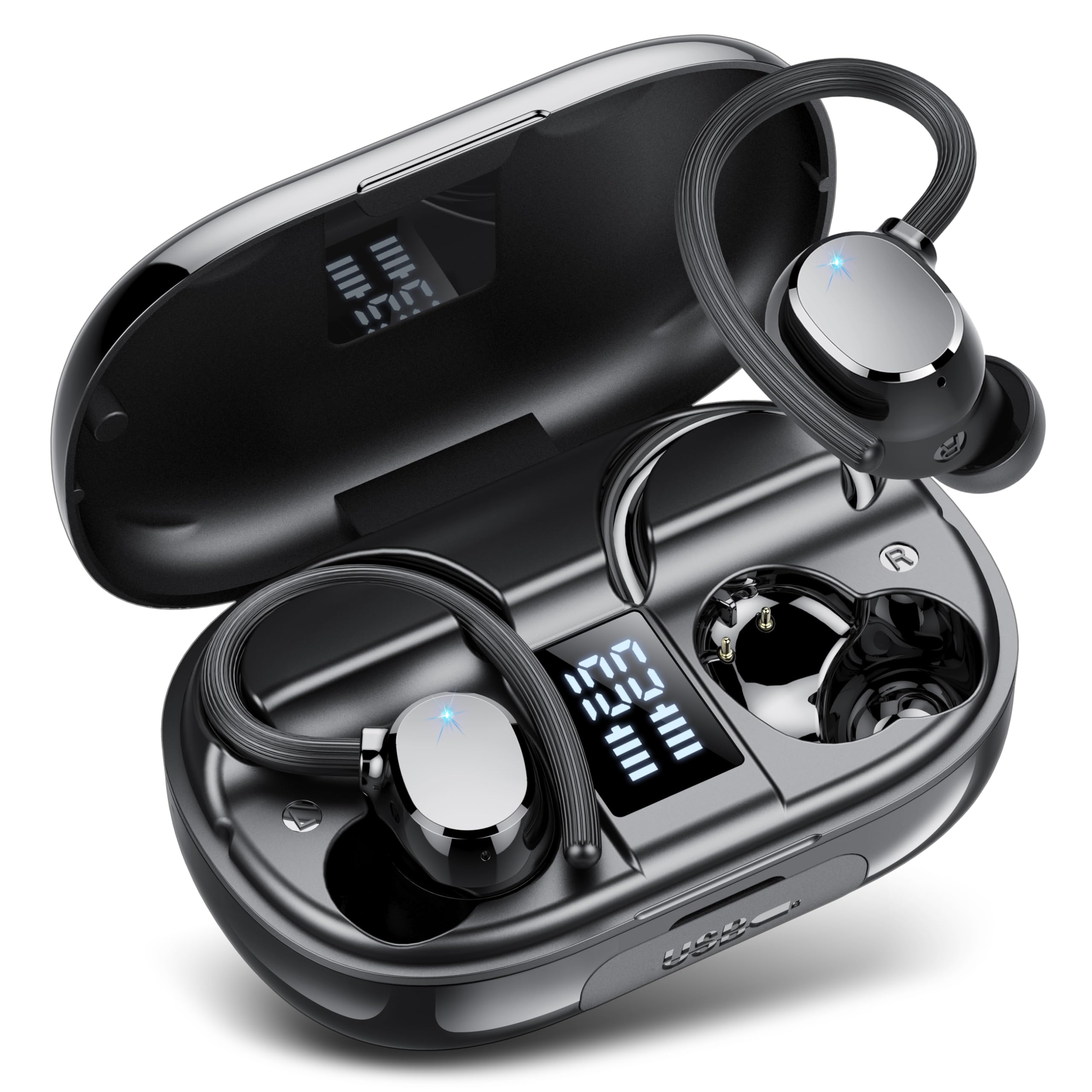 Auriculares Inalambricos, Auriculares Bluetooth 5.3 HiFi Estéreo ...