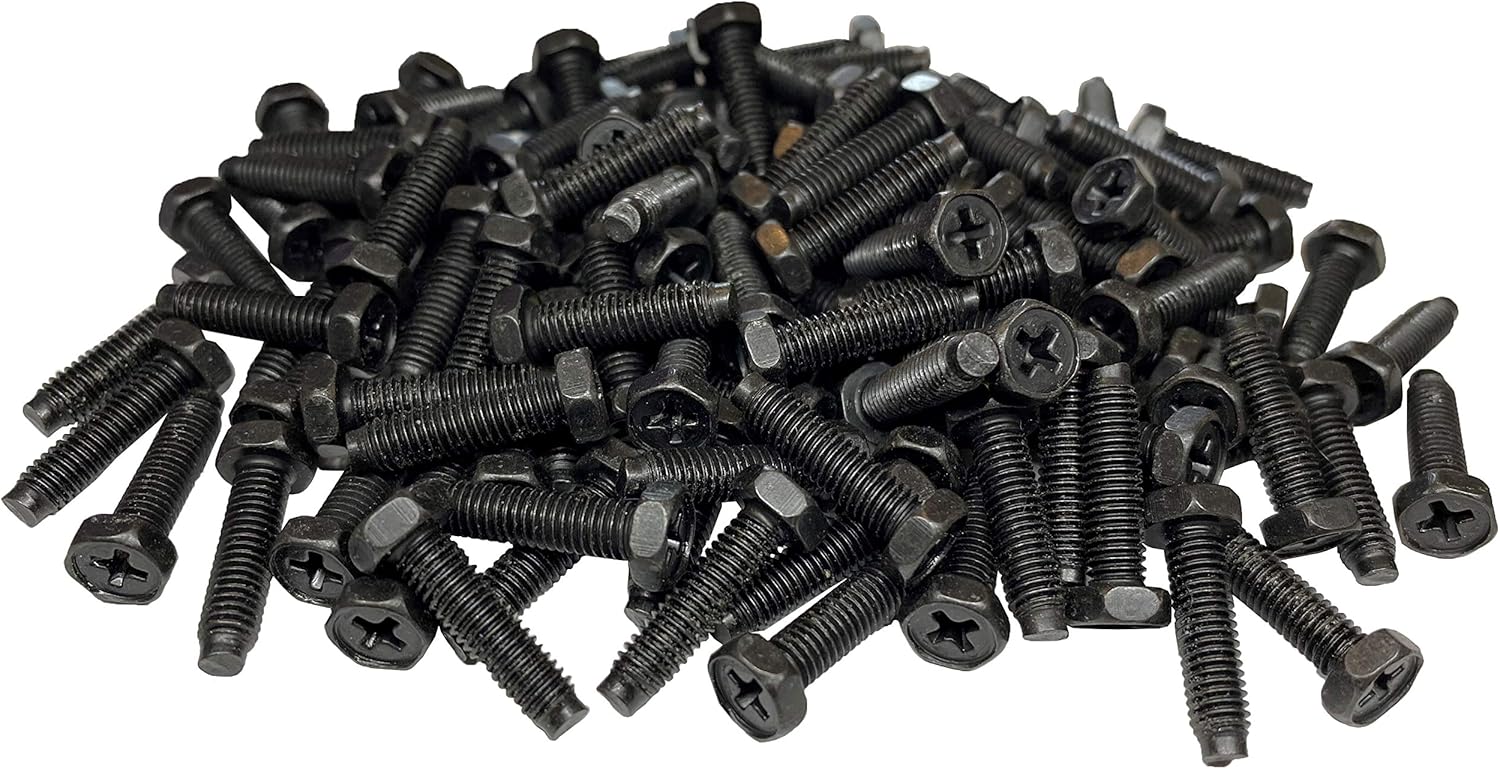 RackGold 10-32 Rack Hex Screws 100 Pack - USA Made : Amazon.co.uk: DIY ...