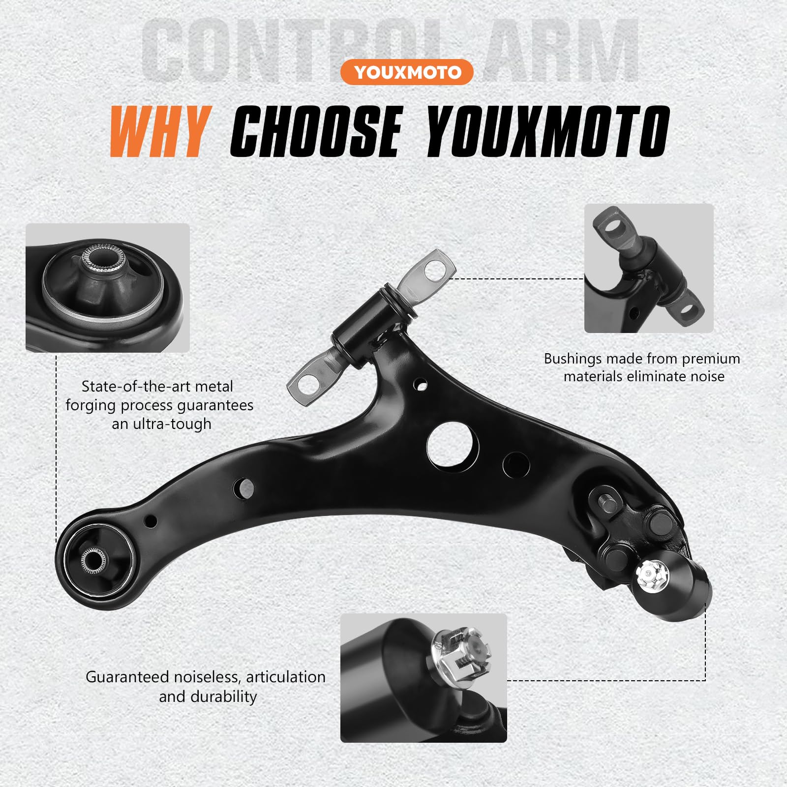 Lower Control Arm With Ball Joint 2pcs Front Lower Control Arm Kit For ...