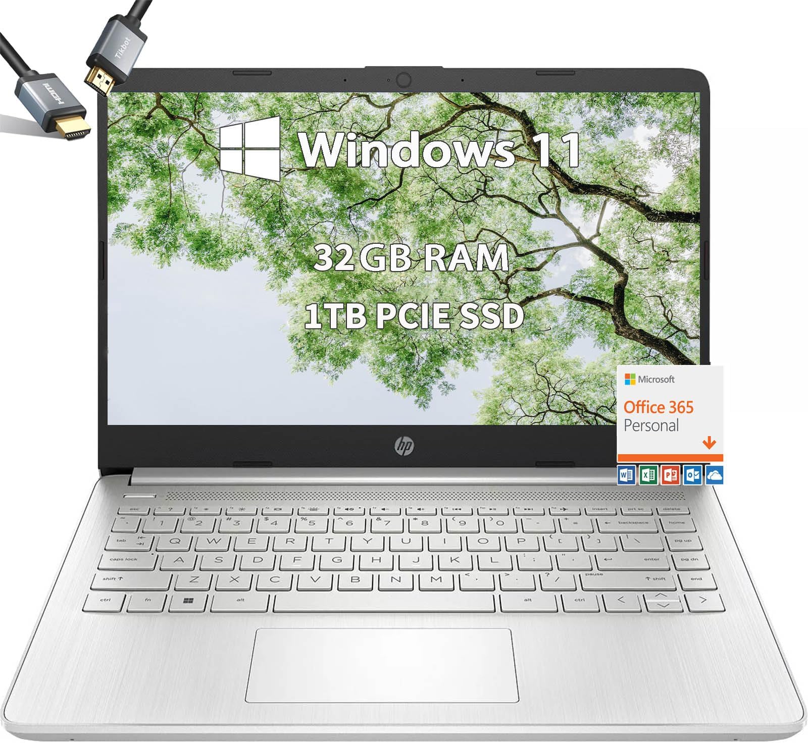 Amazon.com: HP-14 inch Laptop-Microsoft Office 365 - School Student ...