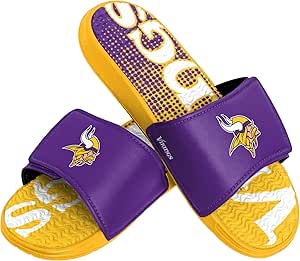 Amazon.com: FOCO Mens Nfl Team Logo Athletic Gel Slides SANDAL ...