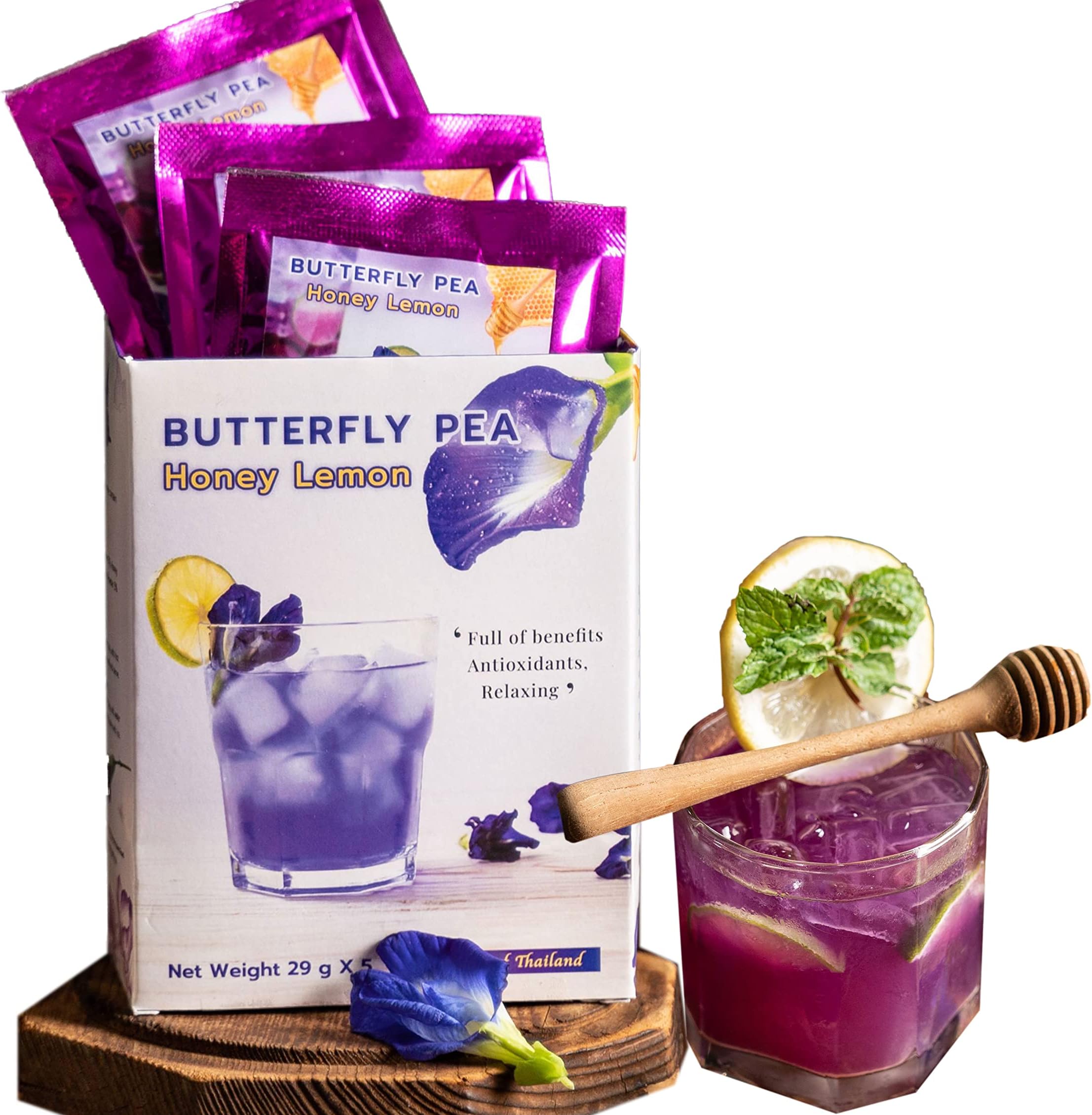 Amazon.com : LA MOON TEA Blue Thai Tea Mix - Traditional Loose Leaf ...