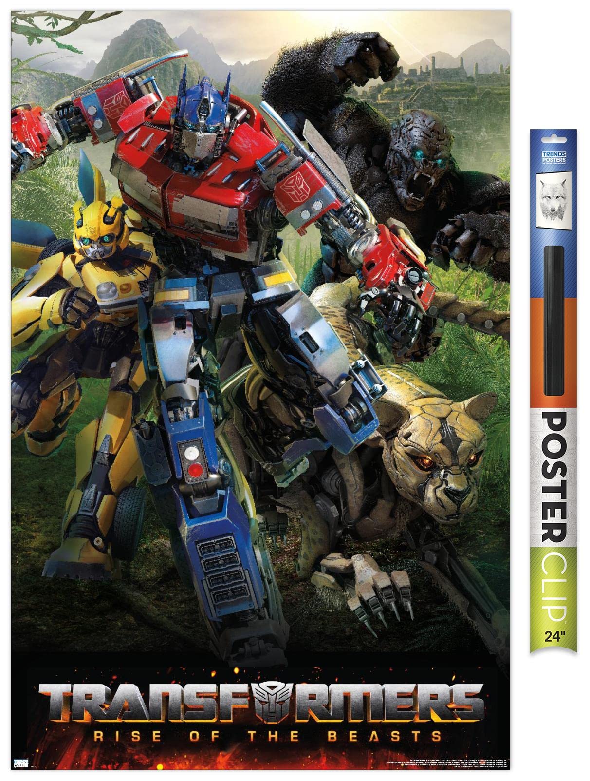 Amazon.com: Hasbro Transformers: Rise of the Beasts - Big 4 Wall Poster ...