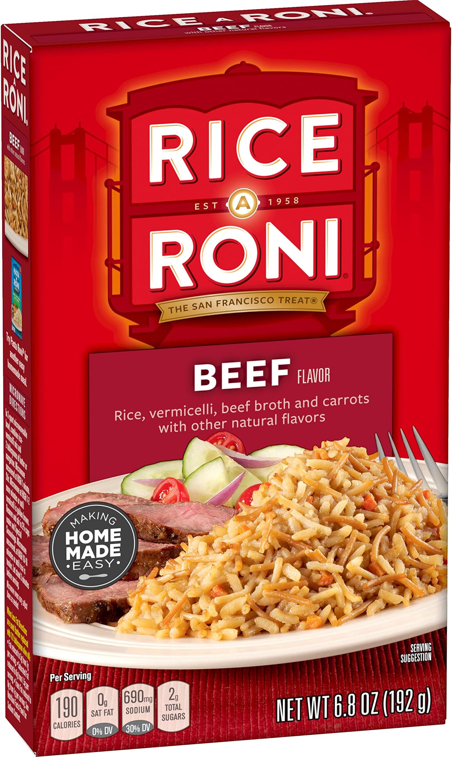 Amazon.com: Rice A Roni, Beef, Rice Mix, 6.8 oz