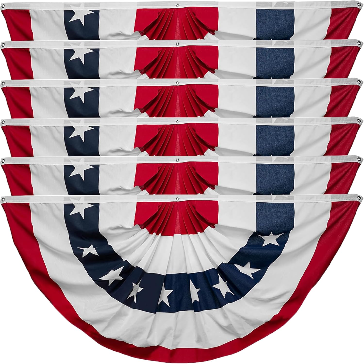 Amazon.com : Bunting Flags Outdoor Flags & Banners 1.5 x 3 Feet (6 Sets ...