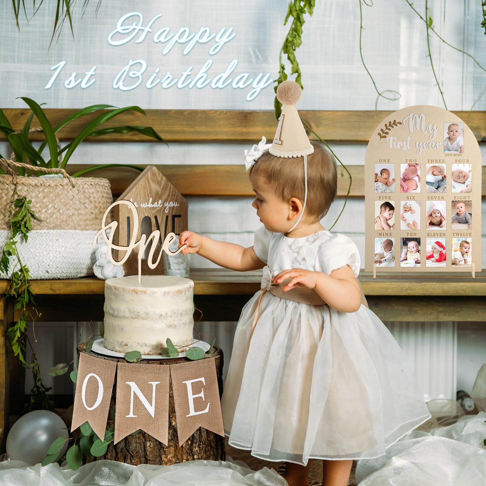 Ist Birthday Girl Frame TodFod My First Year Photo Frame Board