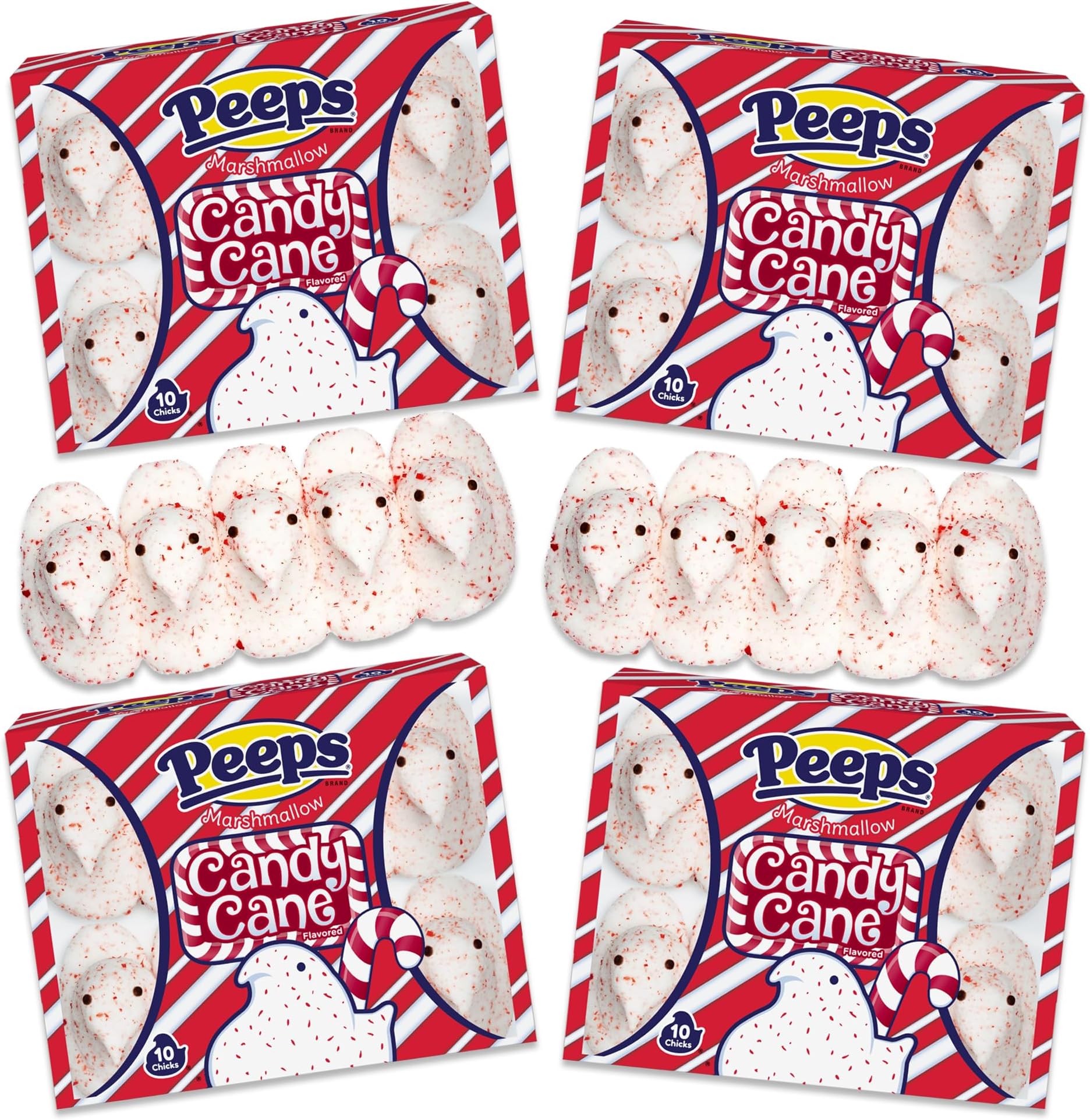 Amazon.com : PEEPS Easter Marshmallow Chicks, Variety Pack, 10 Count ...