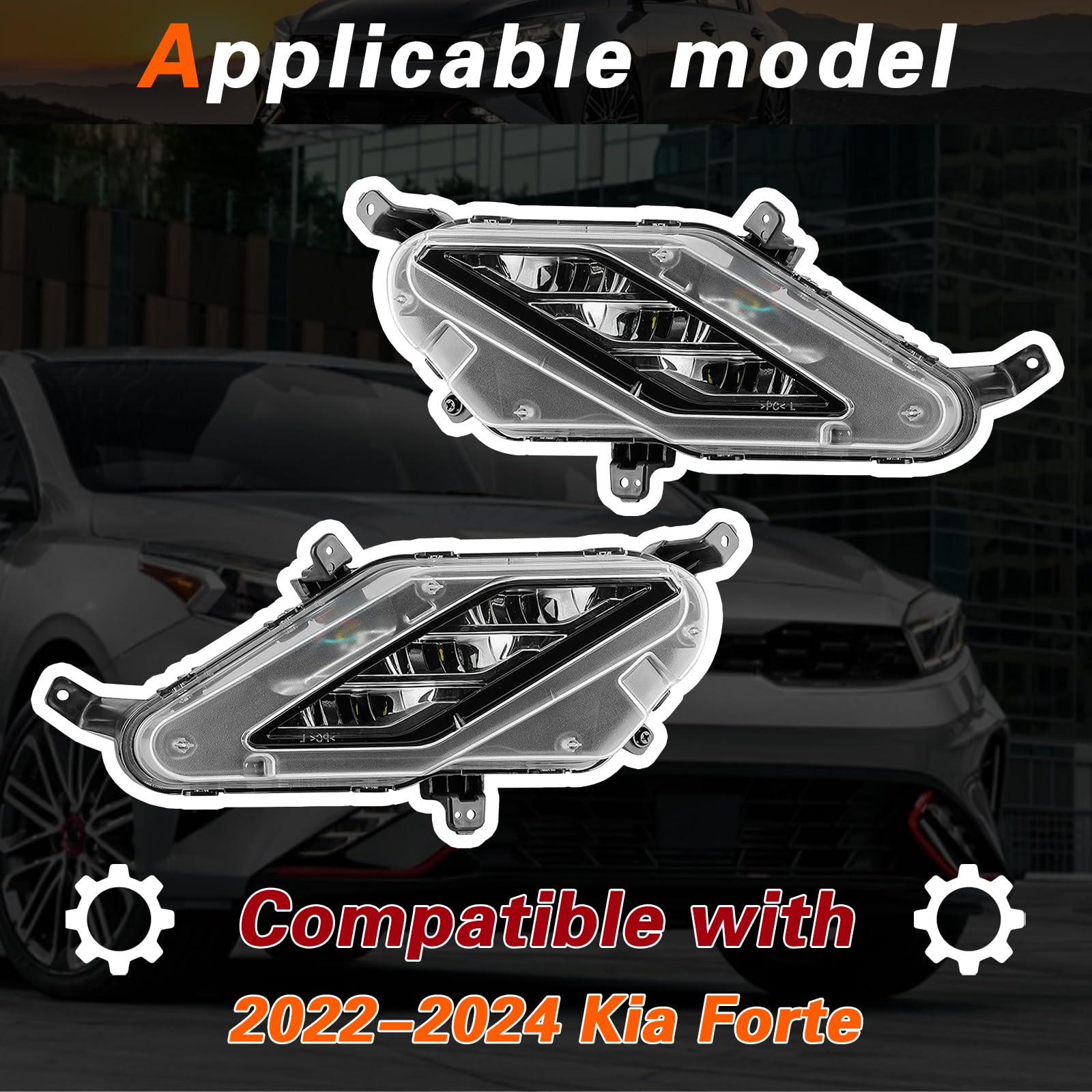 Snapklik.com : LED Front Bumper DRL Daytime Running Lights For 2022 ...