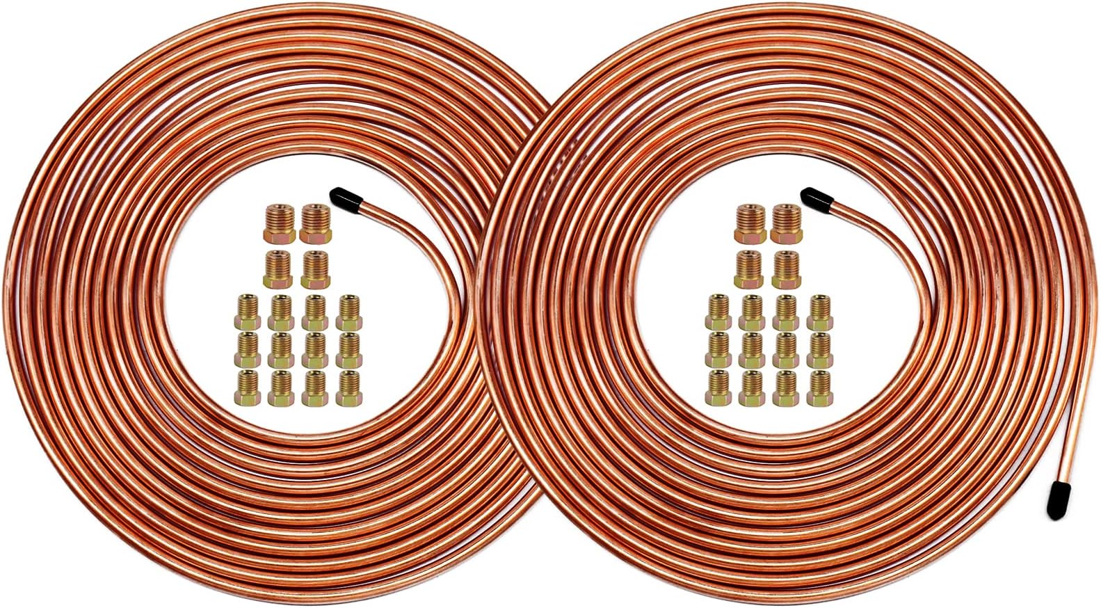 Amazon.com: The Stop Shop 50 Ft. Roll of 1/4" Copper Nickel Brake Line ...