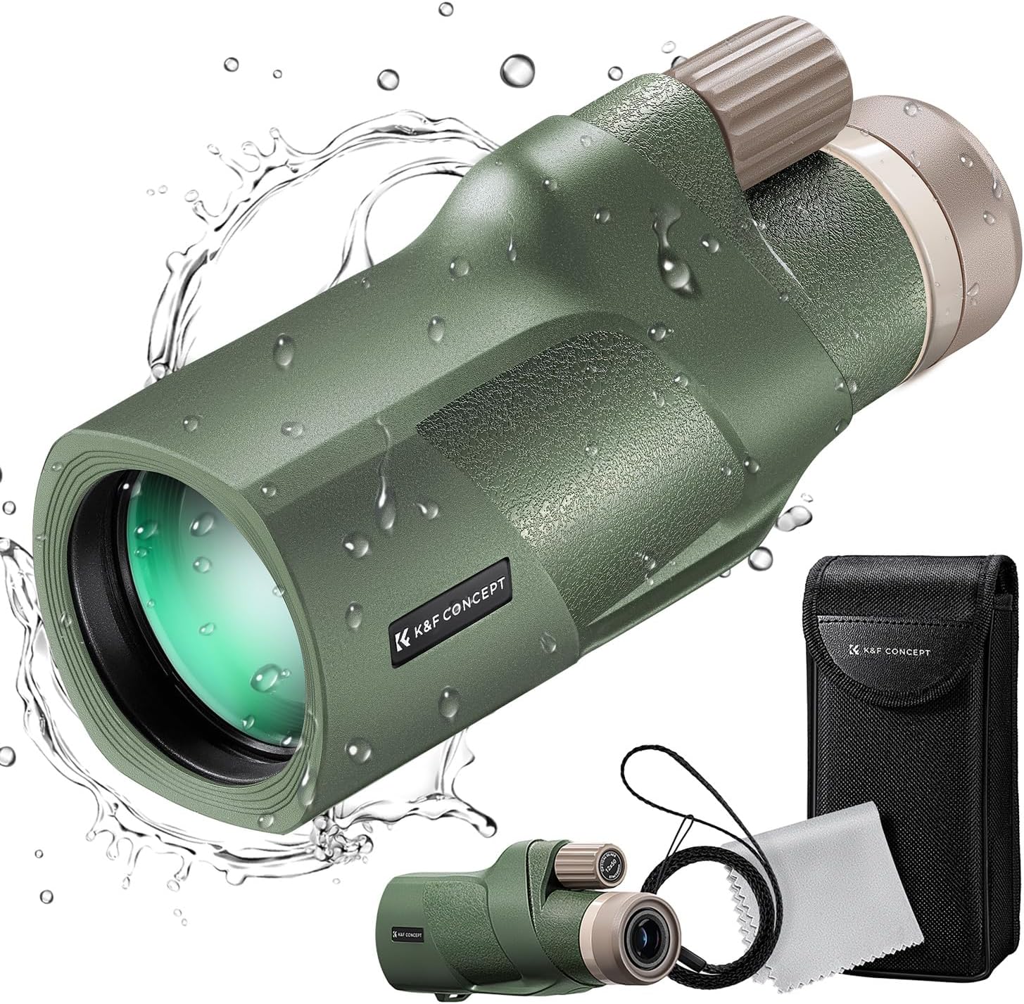 Usogood 10X42 Monocular Telescope High Power, Monoculars for Adults ...