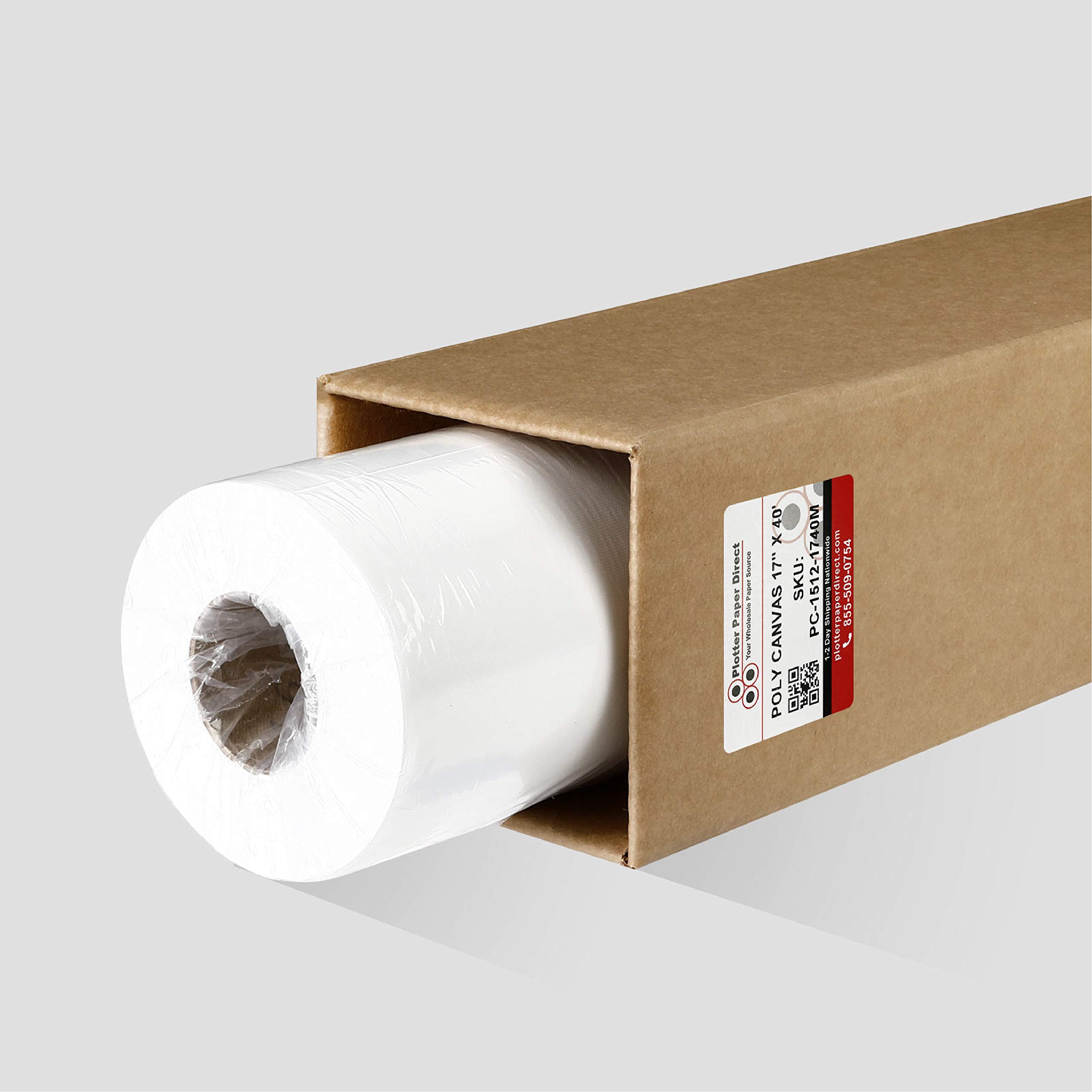Amazon.com : Plotter Paper Direct Premium Polyester Matte Canvas Roll ...
