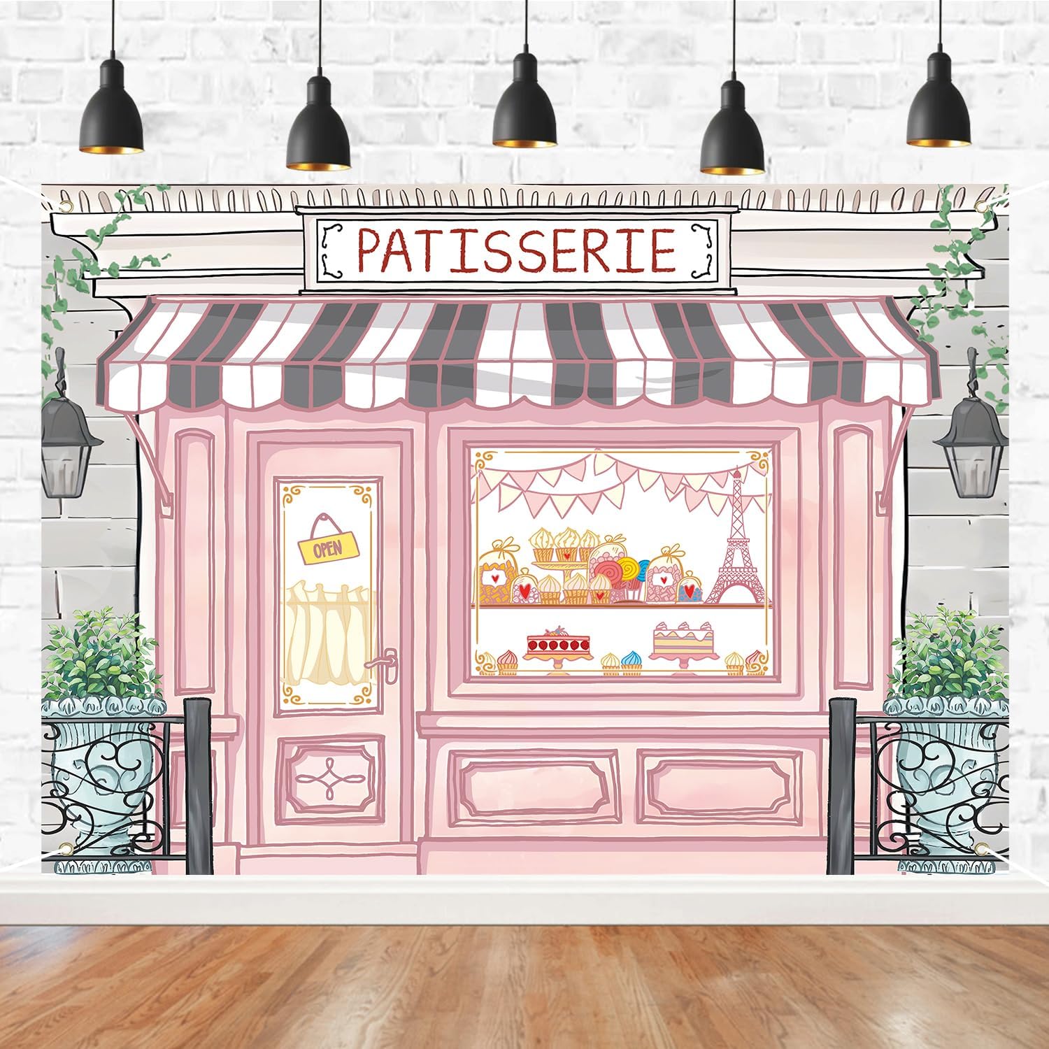 Amazon.com : French Bakery Backdrop 7 x 5 ft, Patisserie Bakery ...
