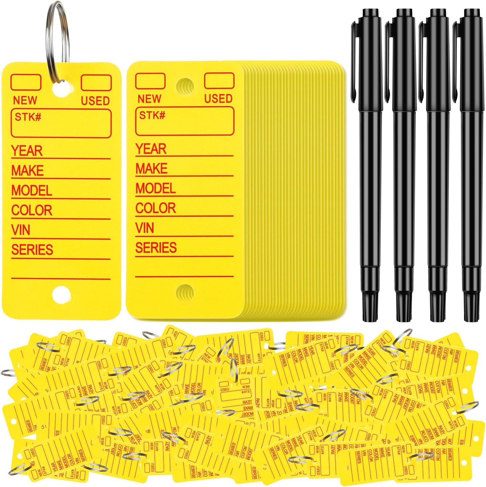 Amazon.com : Harloon 1000 Pieces Dealership Tags Car Key Tags Shop ...